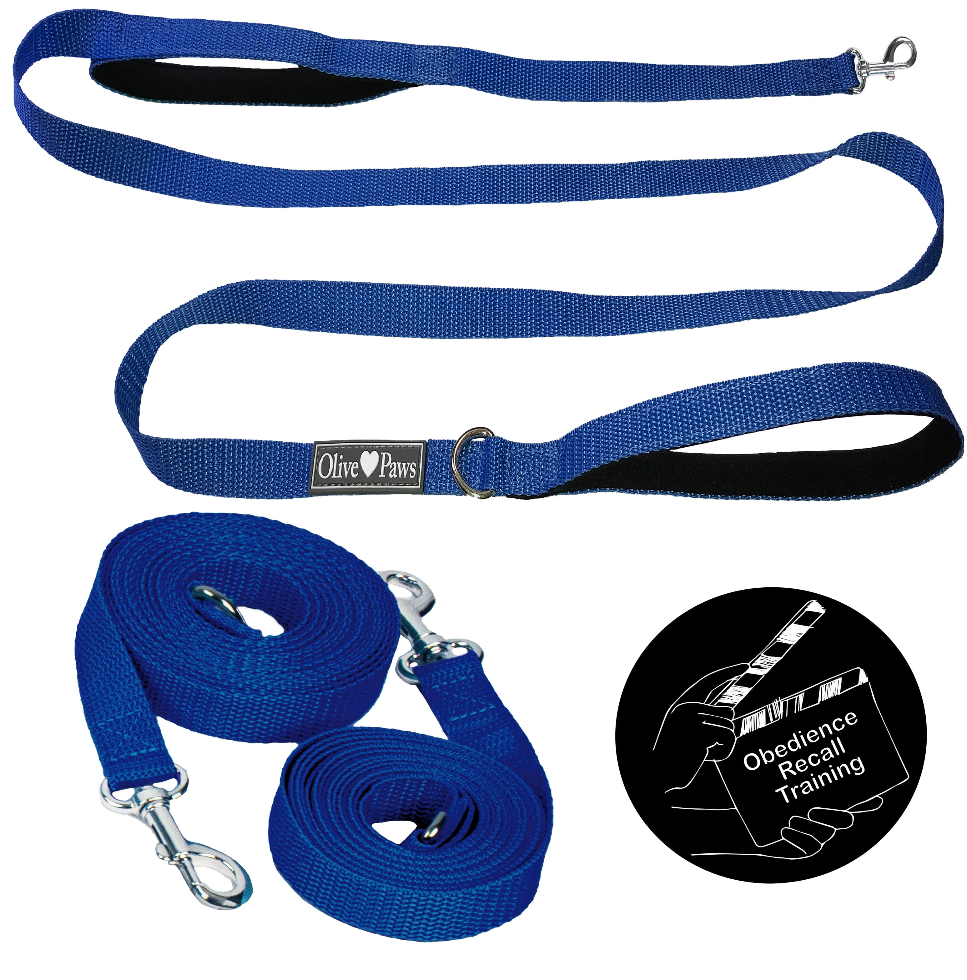Olive Paws Long Dog Leash for Dog Training and Video. Dog Leashes 6ft ...