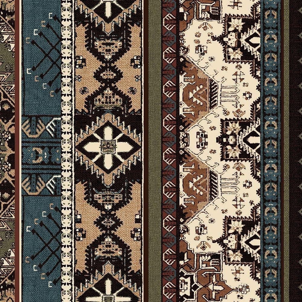 Olive Teal 58" Wide Printed 100% Polyester Moroccan Fabric by The Yard ...