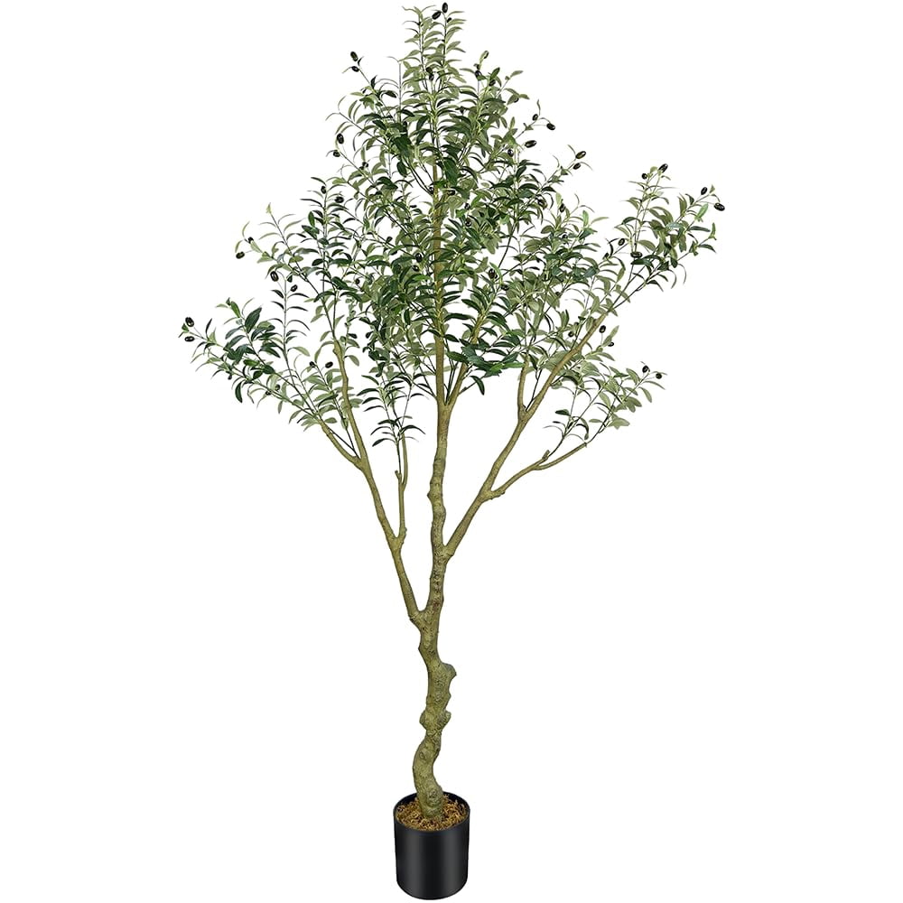 Olive Tree 7 Ft Artificial Olive Tree Indoor 7ft Faux Tree for Office ...