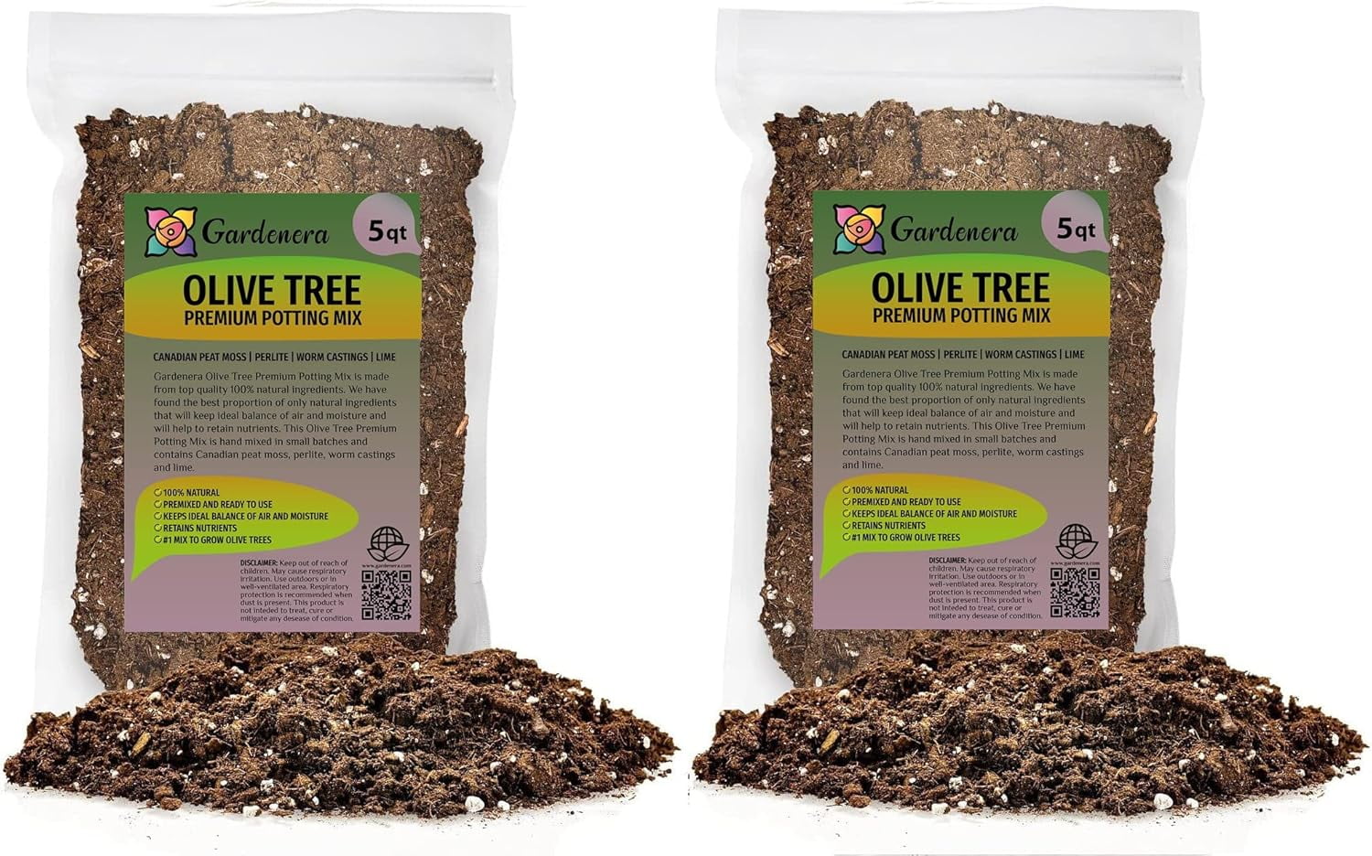 Olive Tree Premium Potting Mix - 10 Quart - Enhanced Growth and ...