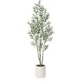 DR.Planzen, Artificial Olive Tree, 72 in, White Planter - Walmart.com