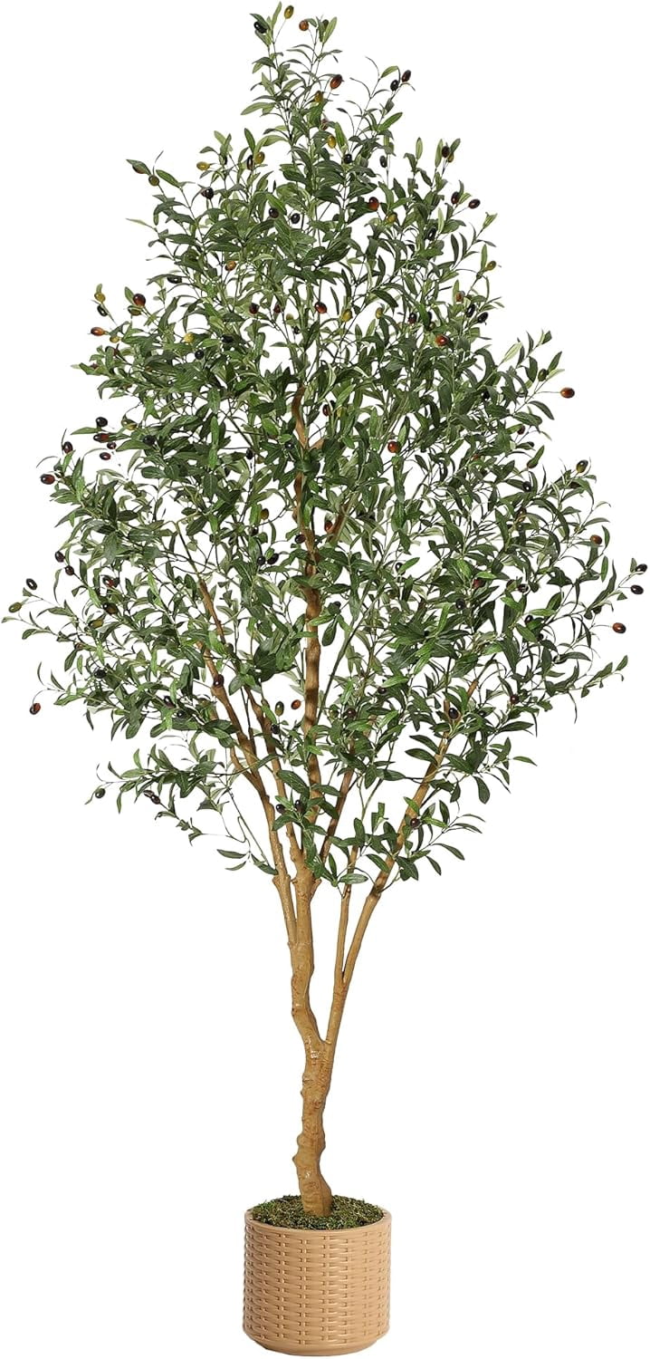 Olive Trees Artificial Indoor, 8ft Tall Artificial Olive Plants - Tall ...