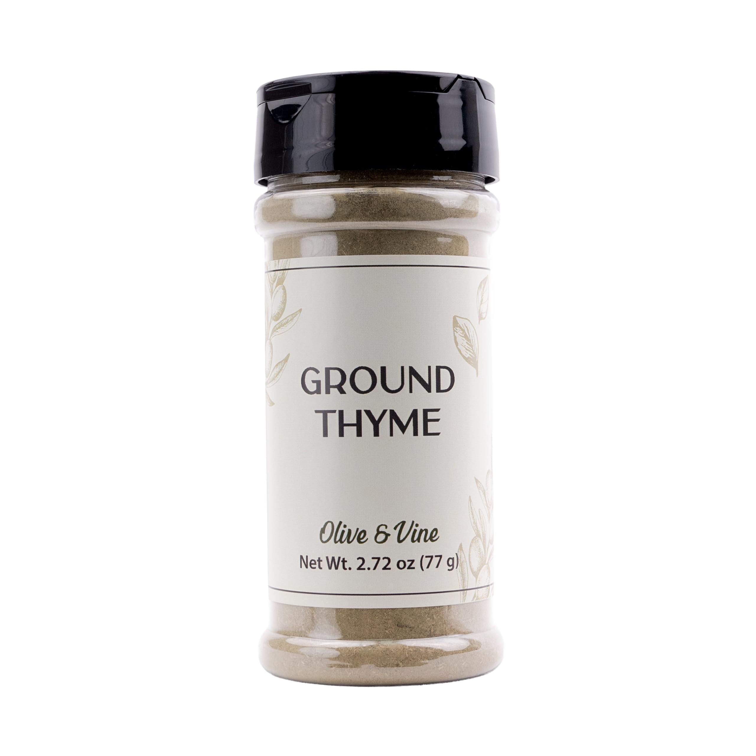 Olive & Vine FEV6 Ground Thyme, Earthy & Aromatic, Seasoning for Roasts, Soups, and Stews, with ...