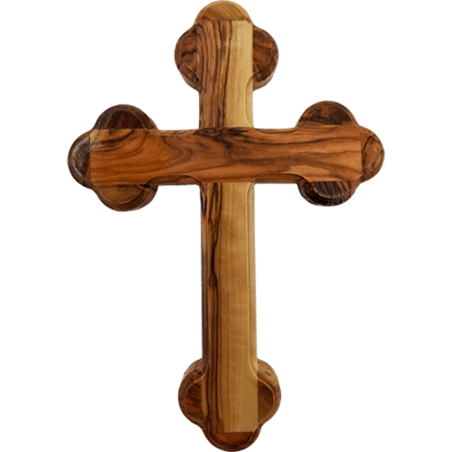 Olive Wood Wall Bottony Cross, Eastern - Greek (L) - Walmart.com