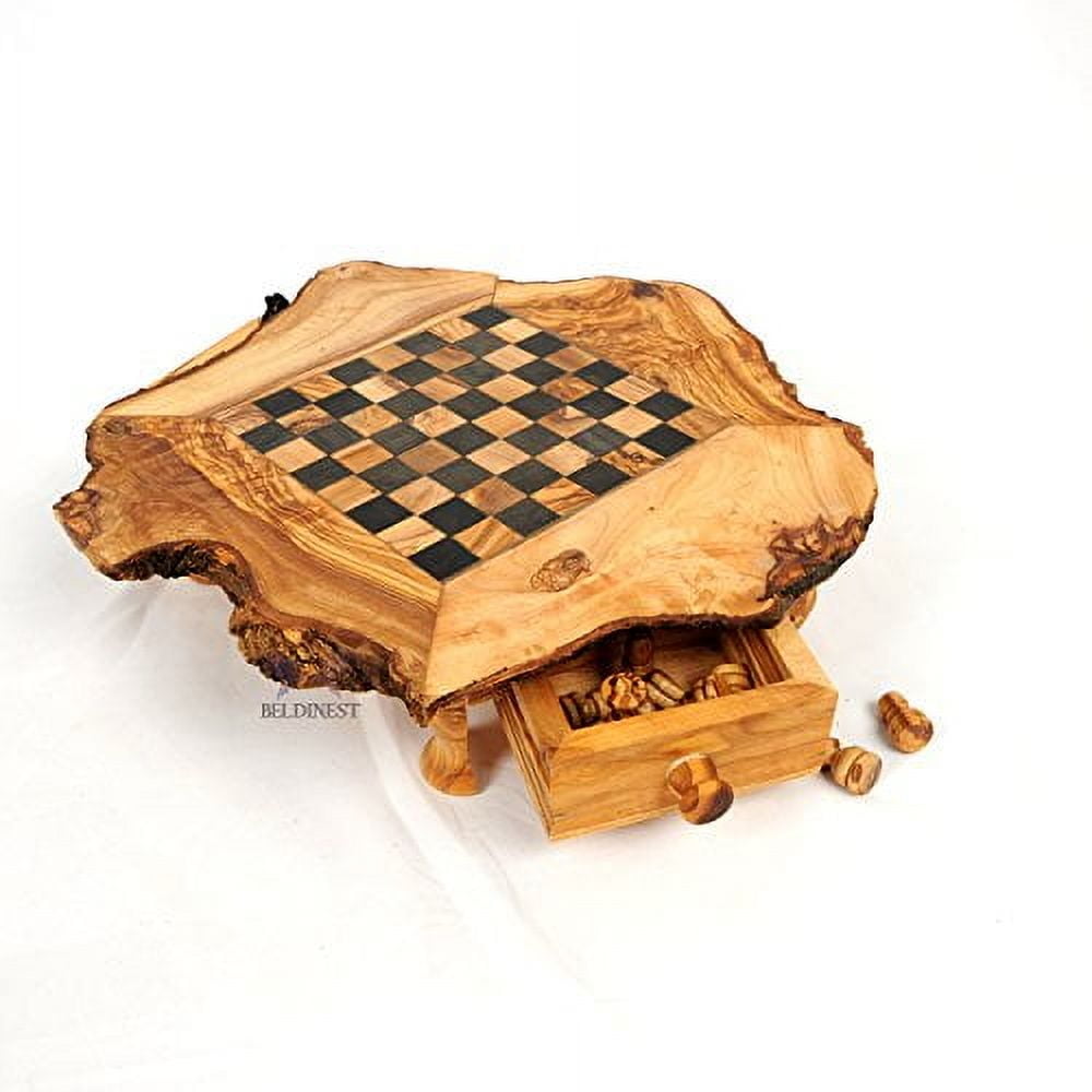 Olive Wood Chess Set, Handcrafted Wooden Chess Game Board S6x6 ...