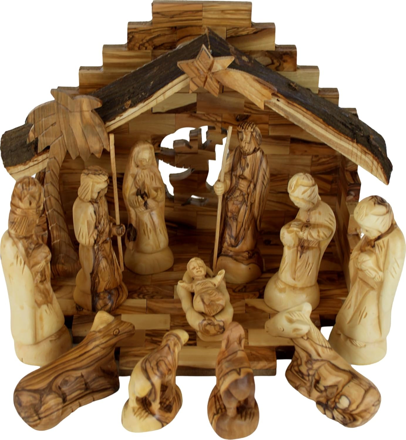 Olive Wood Nativity Set - Inspirational Christmas Decorations Indoor ...