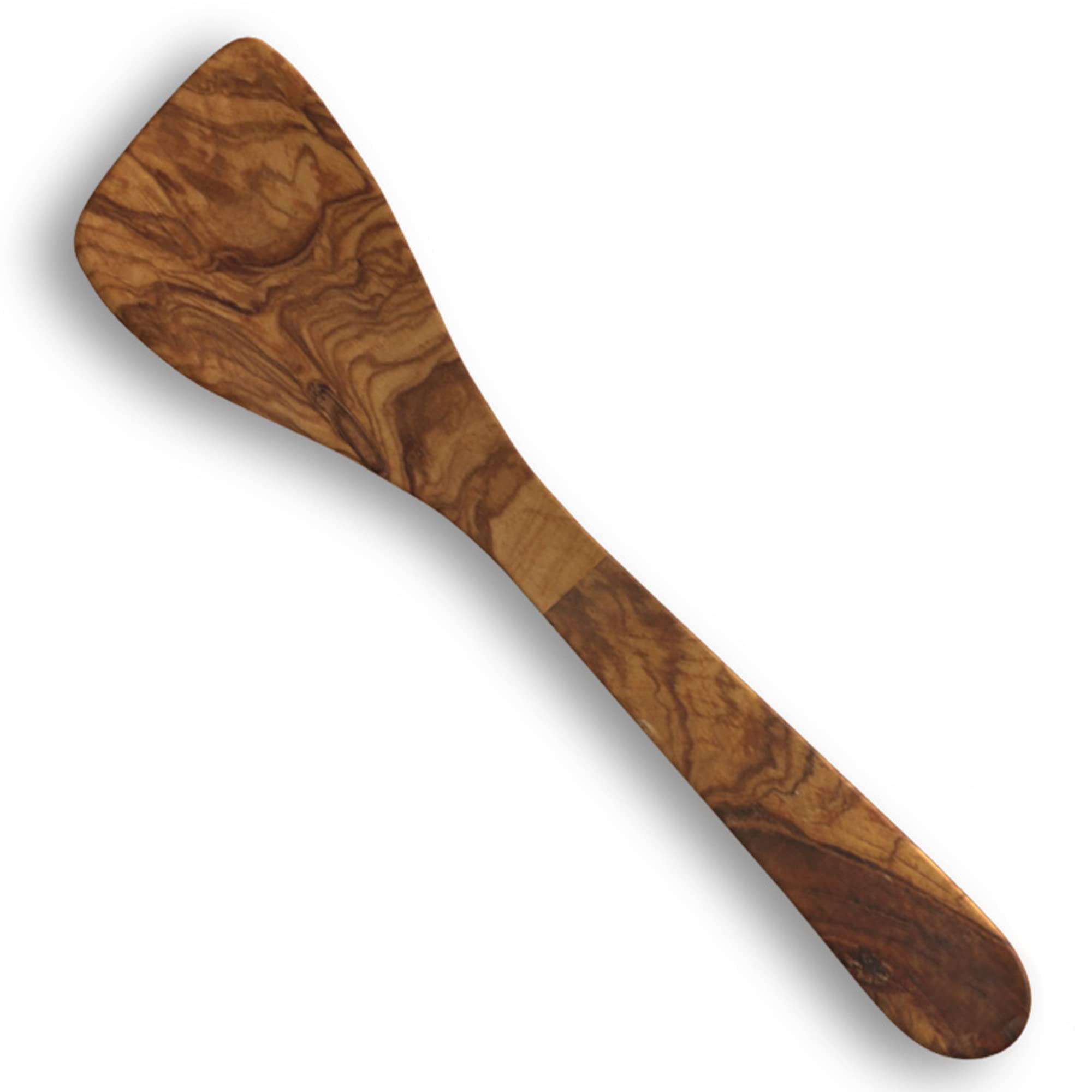 - Olive Wood Spatula For Cooking | Wooden Scraping Spoon With Flat ...