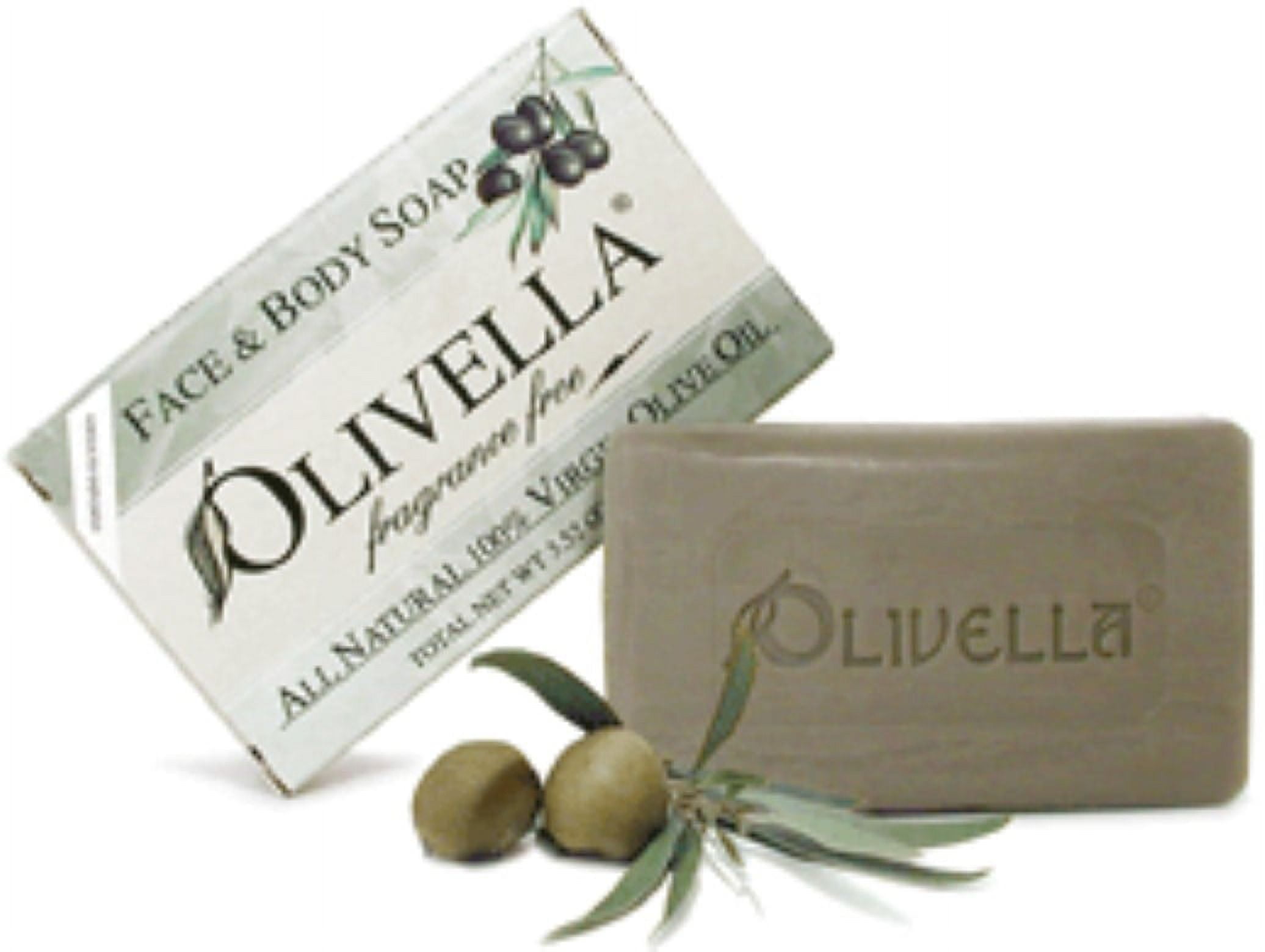 Olivella All Natural 100% Virgin Olive Oil Face & Body Soap, Fragrance ...