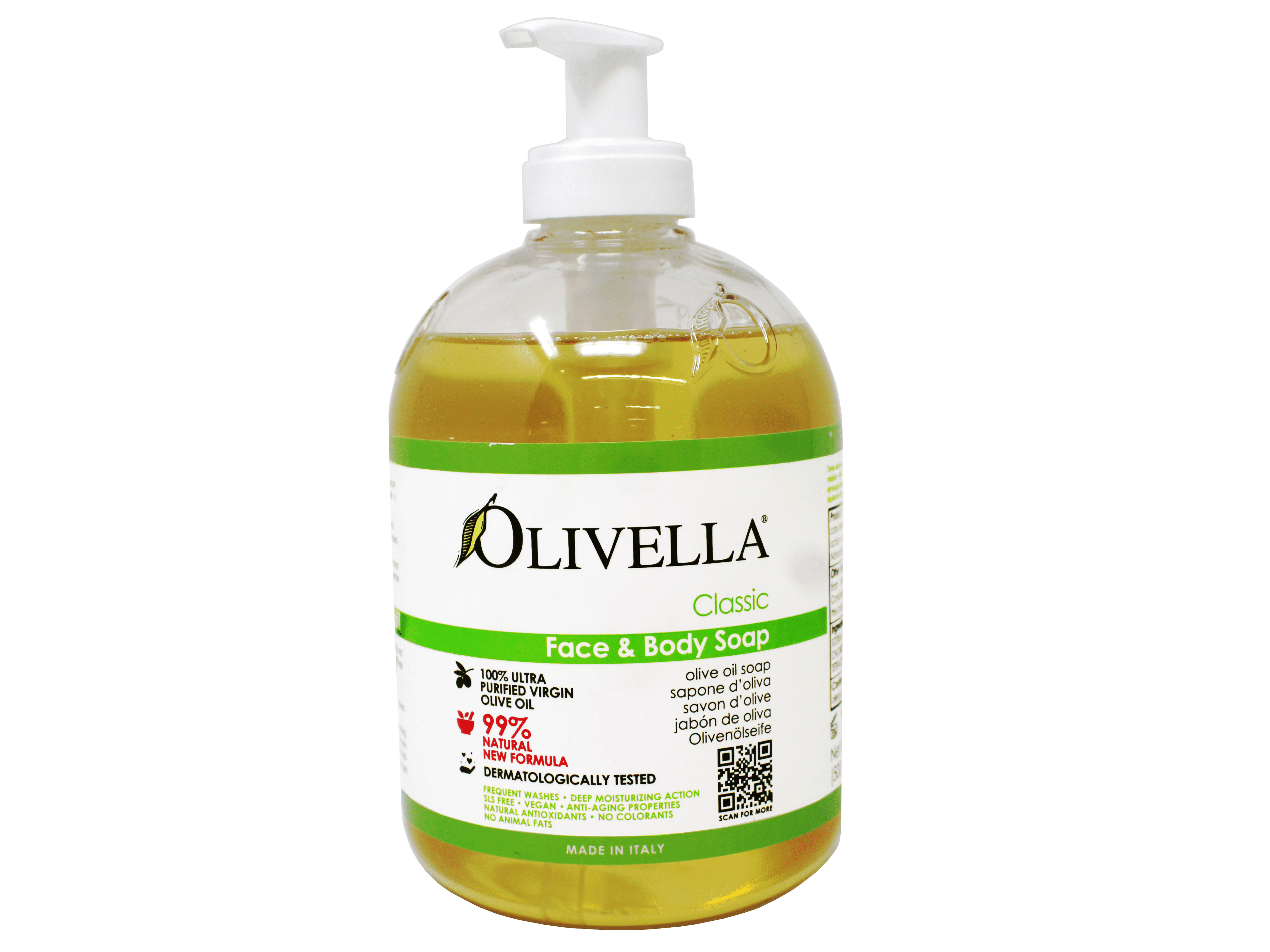 Olivella Classic Face and Body Soap with Ultra Purified Virgin Olive ...