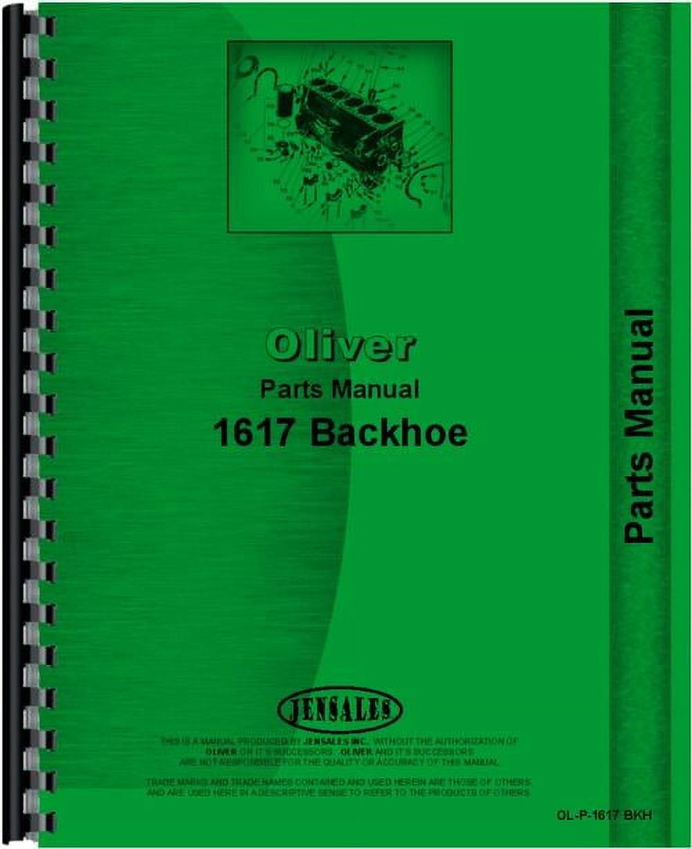 Oliver 1650 Backhoe Attachment Parts Manual - Walmart.com