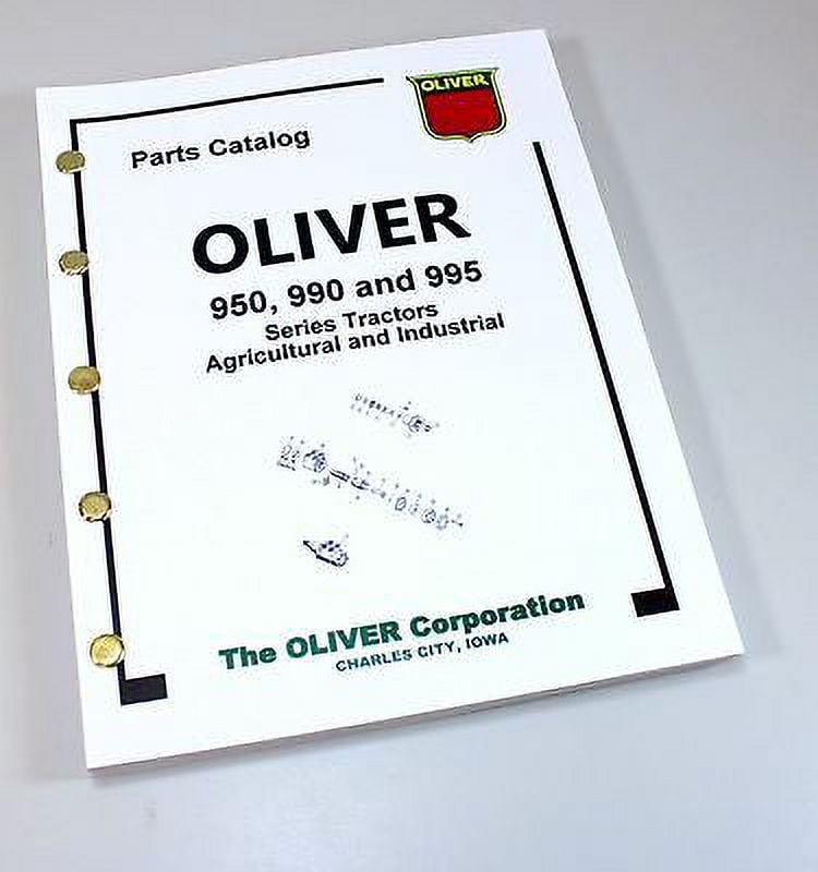 Oliver 950 990 995 Tractor Parts Assembly Manual Catalog Ag ...
