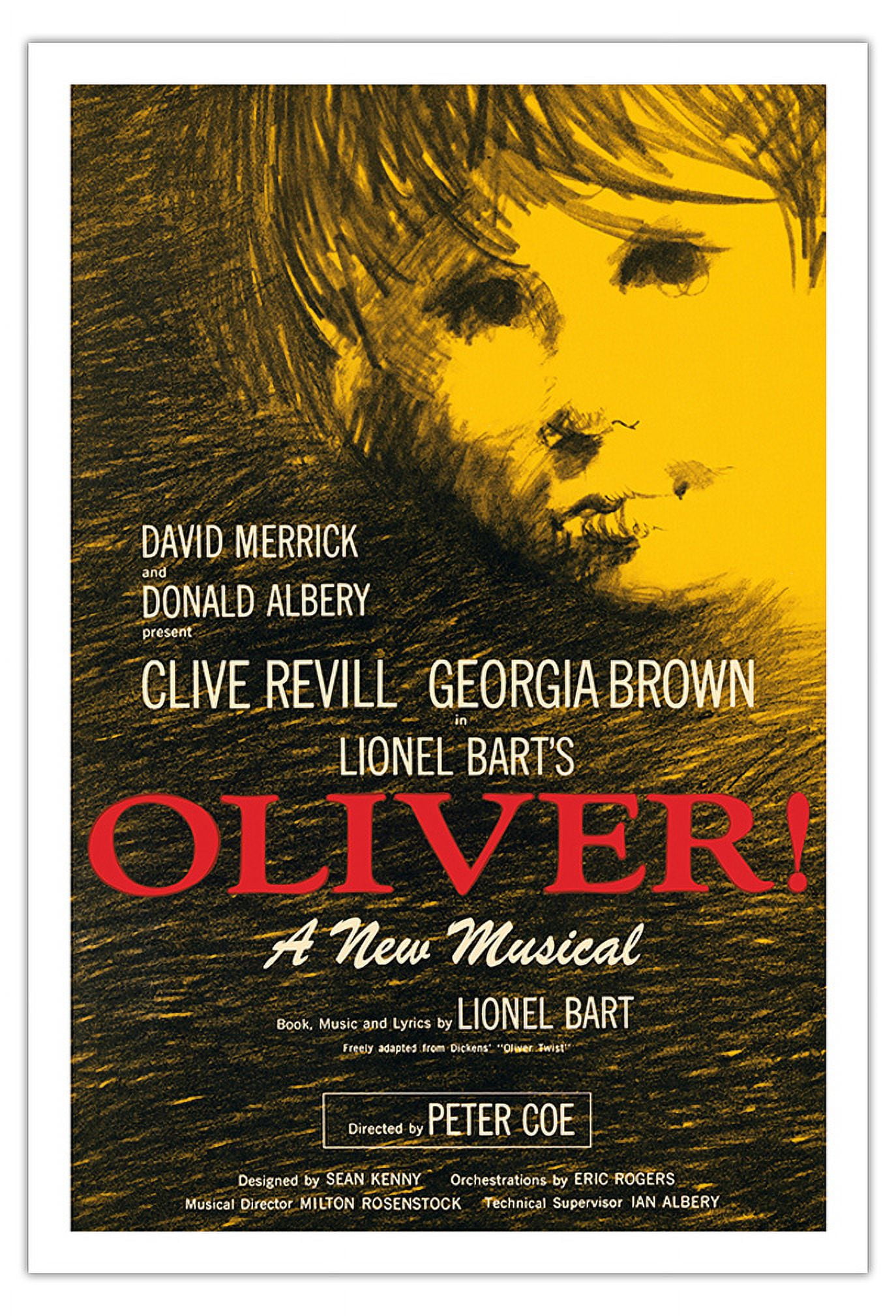 Oliver - A New Musical - Starring Clive Revill and Georgia Brown ...