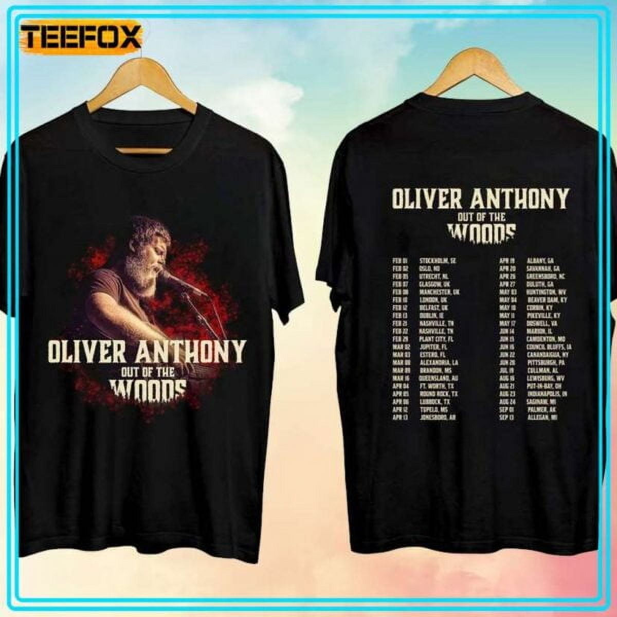 Oliver Anthony – Out Of The Woods Tour 2024 Concert T-Shirt - Walmart.com