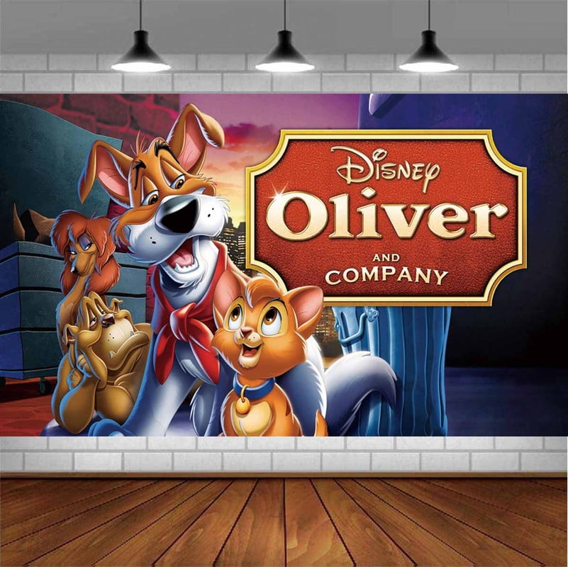 Oliver & Company Backdrop Banner Party Supplies Poster Movie Theme ...