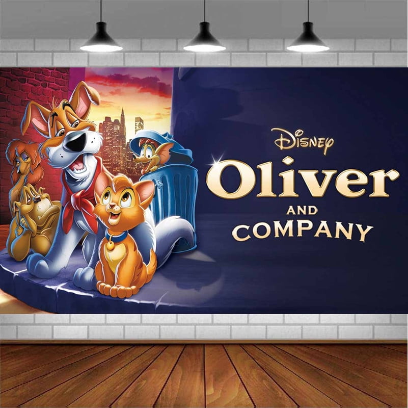 Oliver & Company Backdrop Banner Party Supplies Poster Movie Theme ...