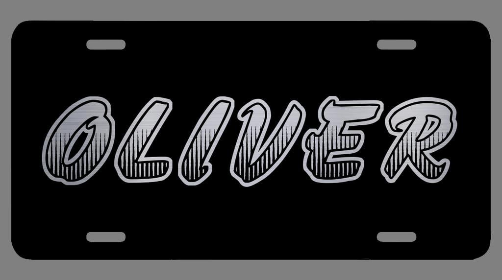 Oliver Name Etched Style License Plate Tag Vanity Novelty Metal ...