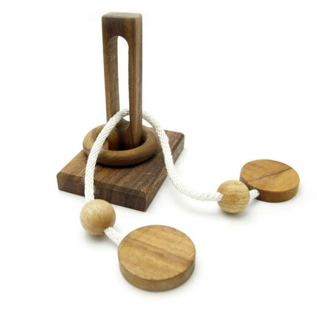 Oliver String - Wooden Puzzle Brain Teaser - Walmart.com