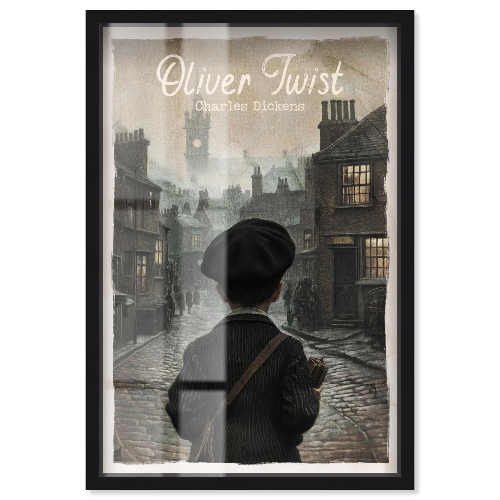 Oliver Twist Classic Shadowbox Print Classic Book Art by Art Remedy ...