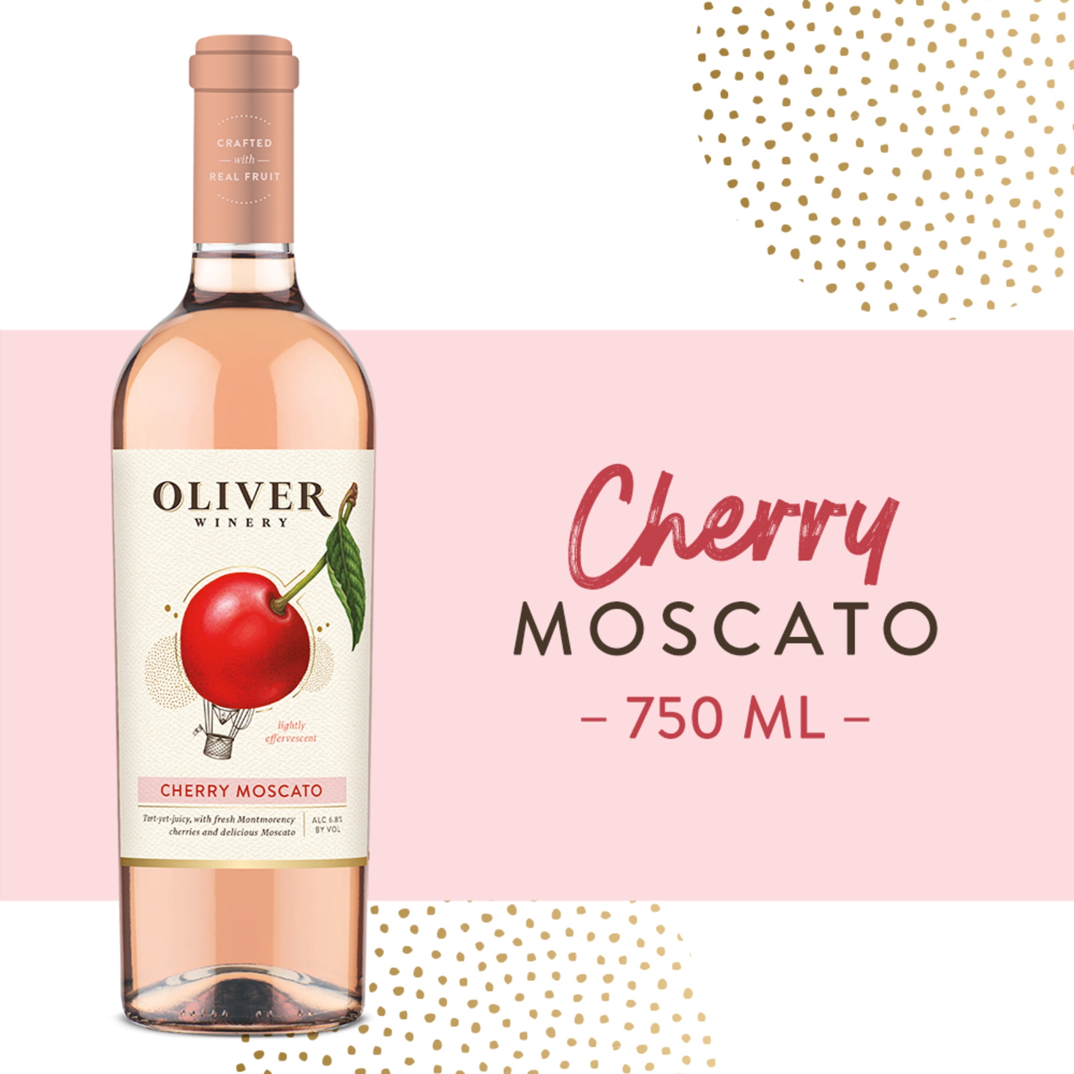 Oliver Wine Oliver Vine Series Cherry Moscato 750ml - Walmart.com