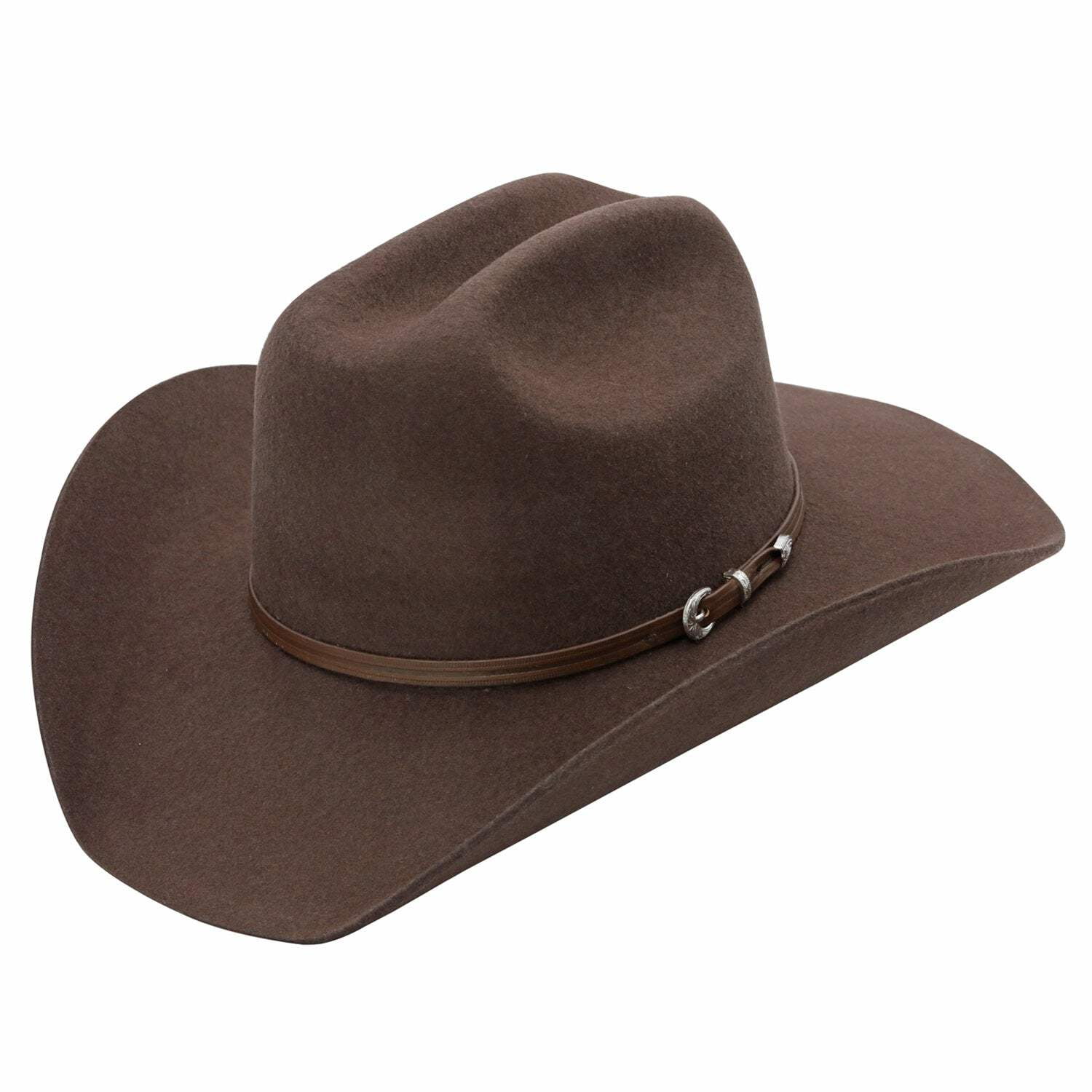Oliver Wool Felt Band Buckle Western Drifter Hat - Dark Brown - Walmart.com