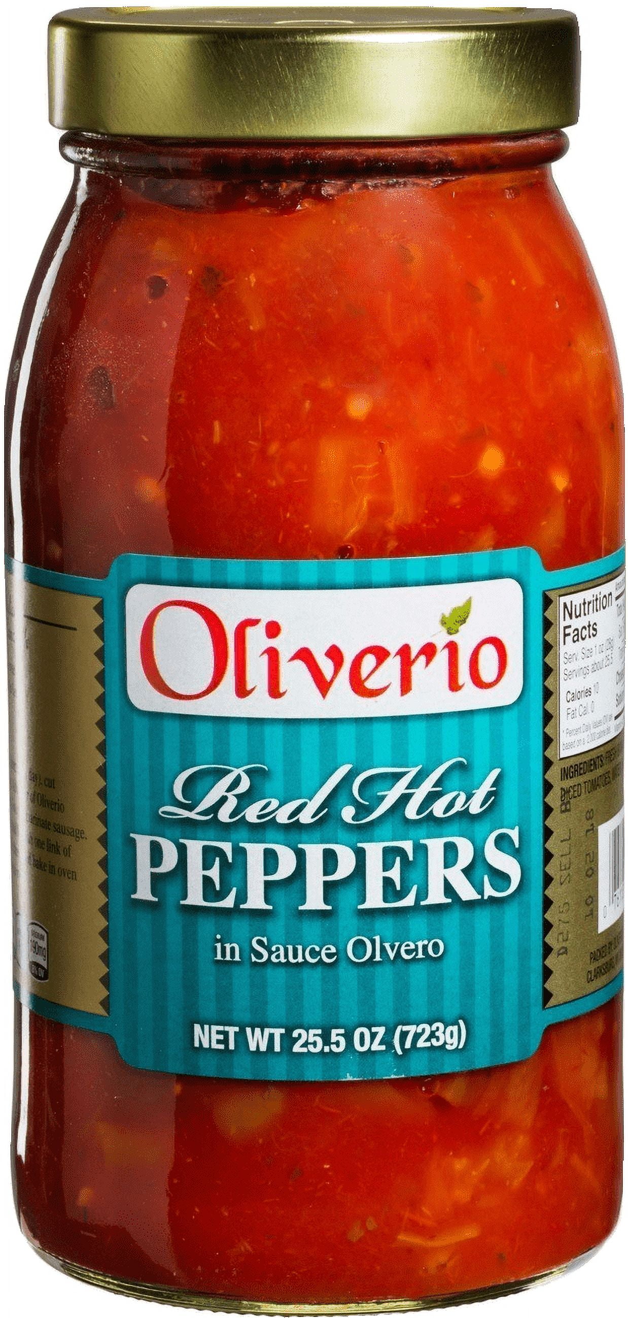 Oliverio Red Hot Peppers in Sauce, 25.5oz - Walmart.com
