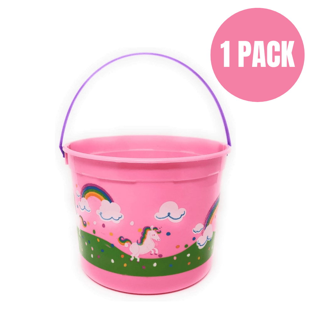 Olivet Unicorn and Rainbow Easter Bucket Basket – Candy and Toy Holder ...