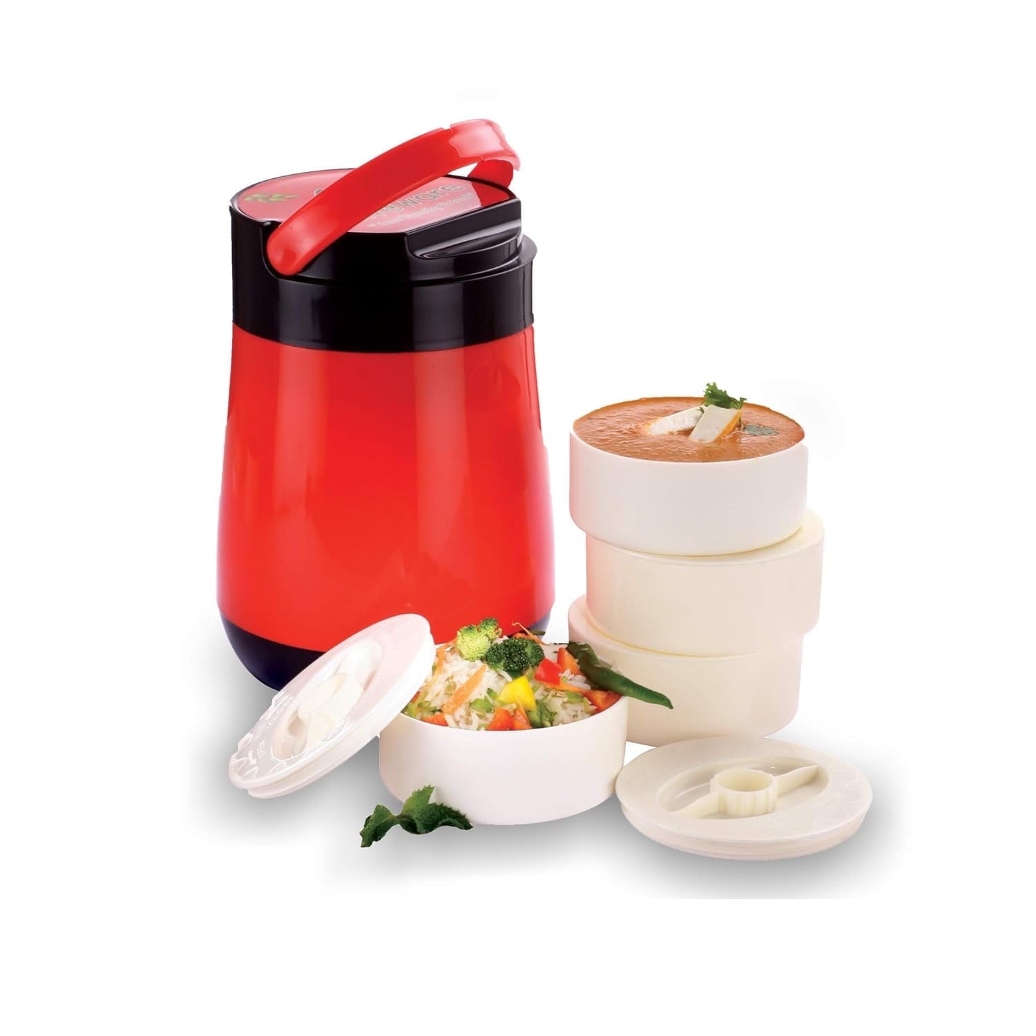 SOPL-OLIVEWARE Jumbo Lunch Box - 4 Containers | Full Set Office Use ...