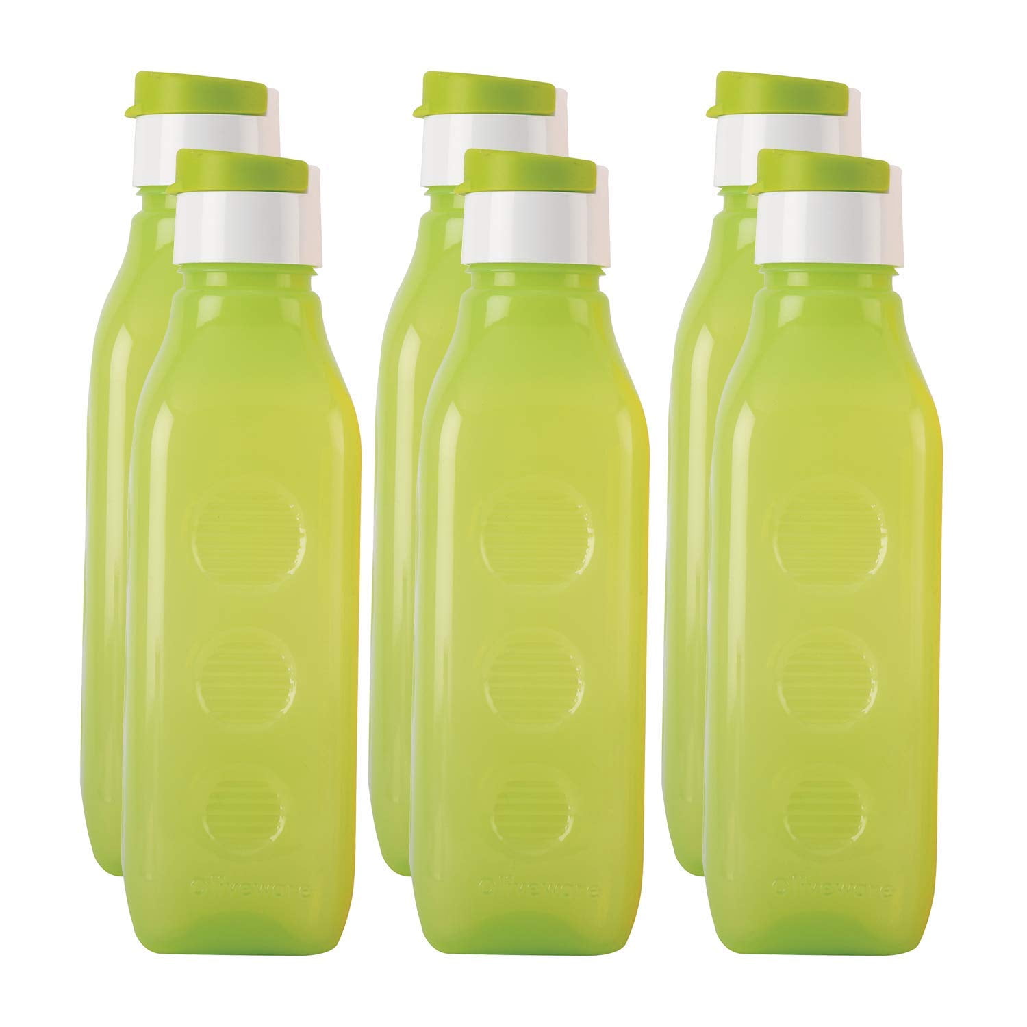 Oliveware Premium PET Water Bottle | SUPERIYA Range | Green - Pack of 6 ...