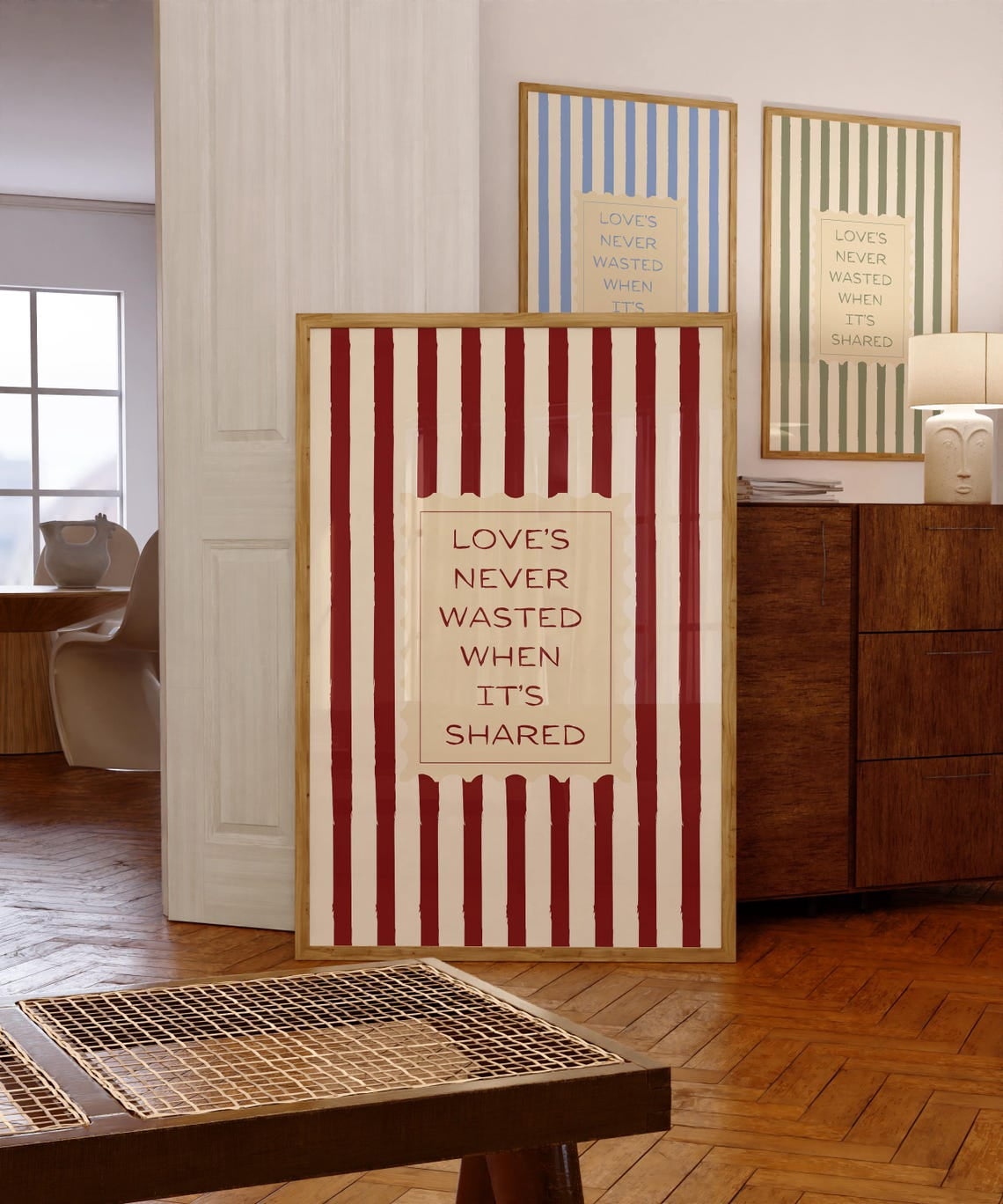 Olivia Dean Red Striped Love's Never Wasted When It's Shared The Art of ...
