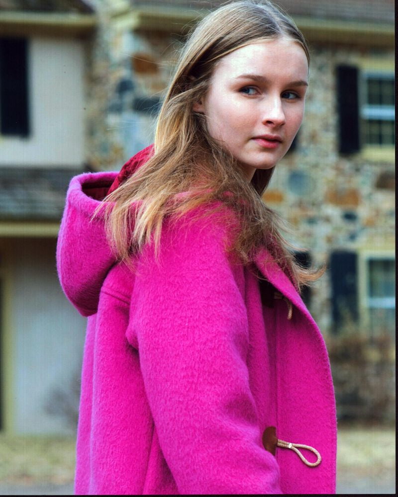 Olivia Dejonge Wearing Pink Coat In The Visit Photo Print (16 x 20 ...