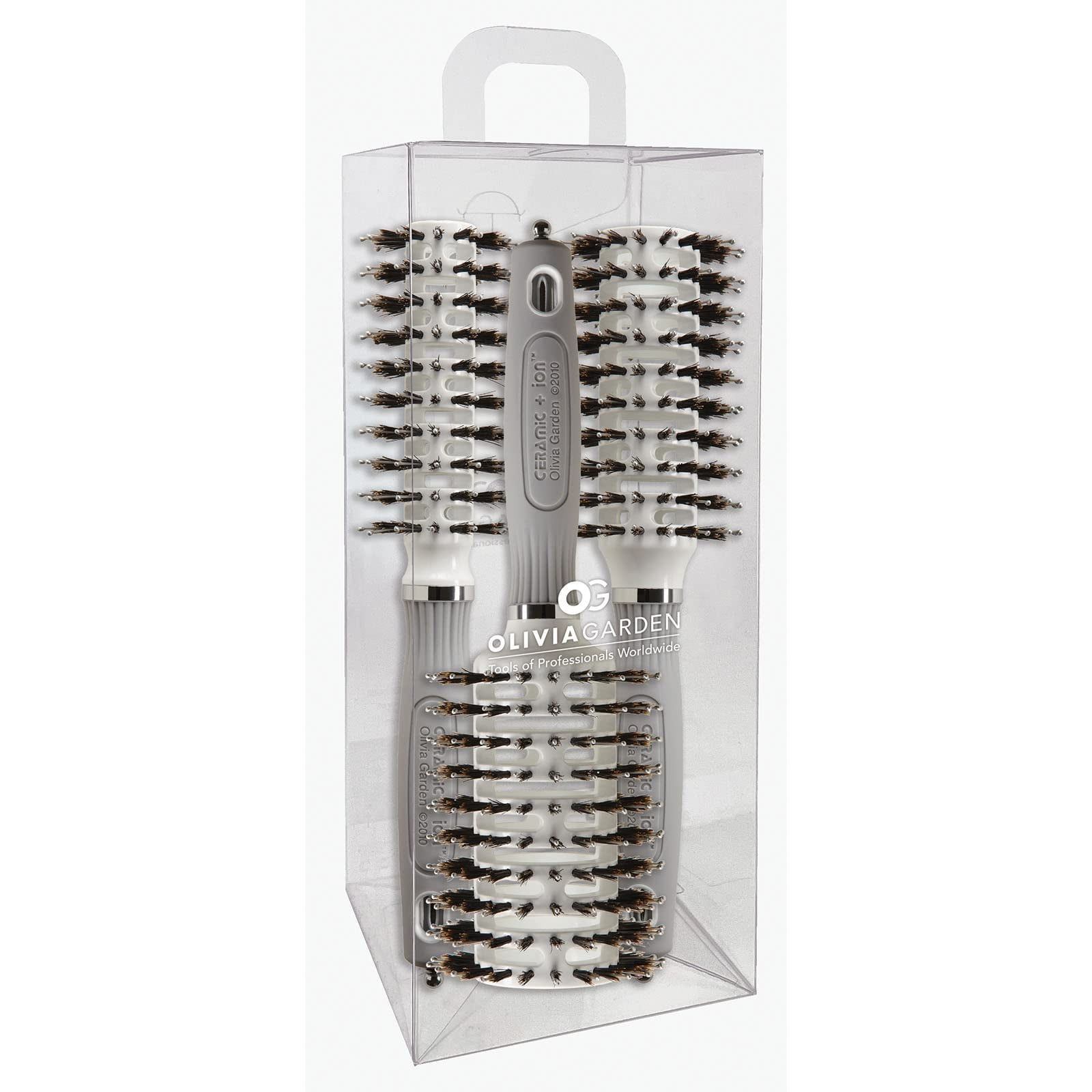 Olivia Garden Ceramic + Ion Turbo Vent Combo Hair Brush (ionic & 100% ...
