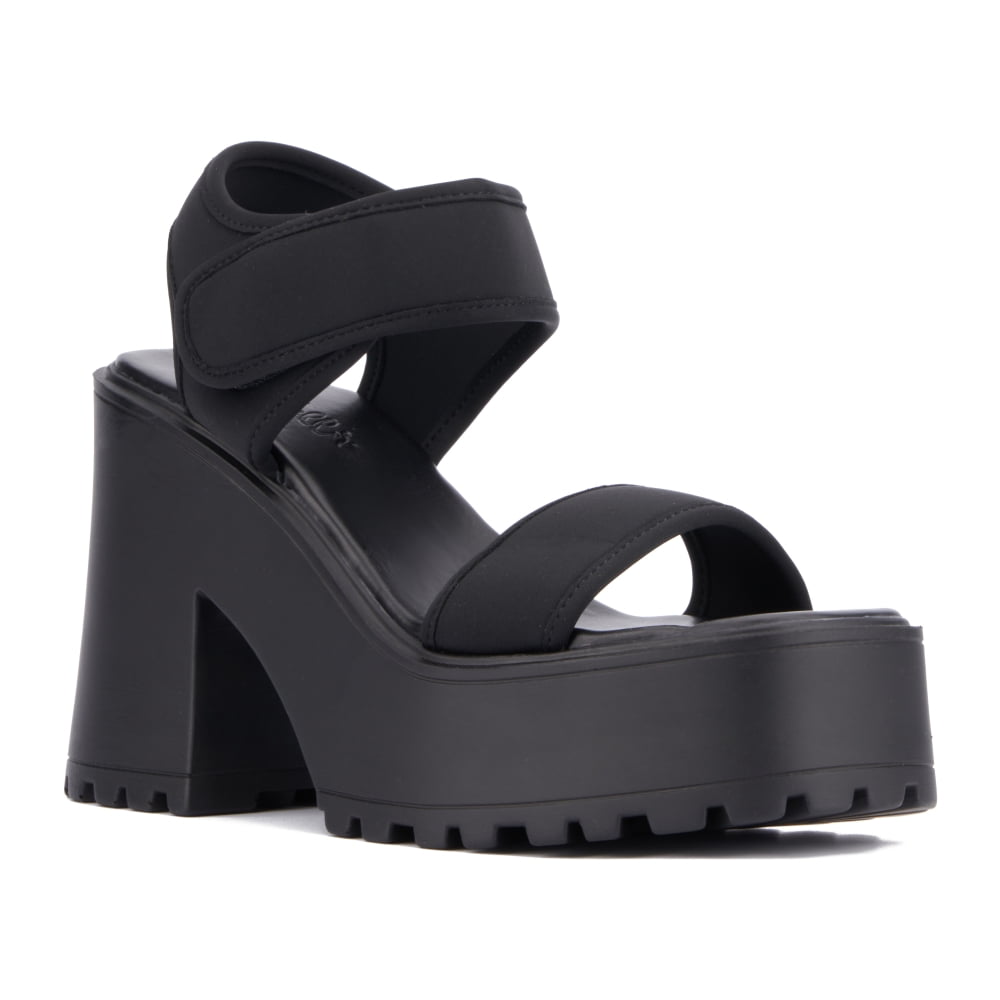 Olivia Miller Women's Extravaganza Platform Heeled Sandals - Walmart.com