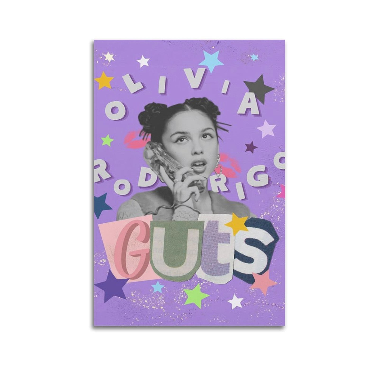 Olivia Poster Rodrigo Guts Music Vintage Painting Vintage Poster ...