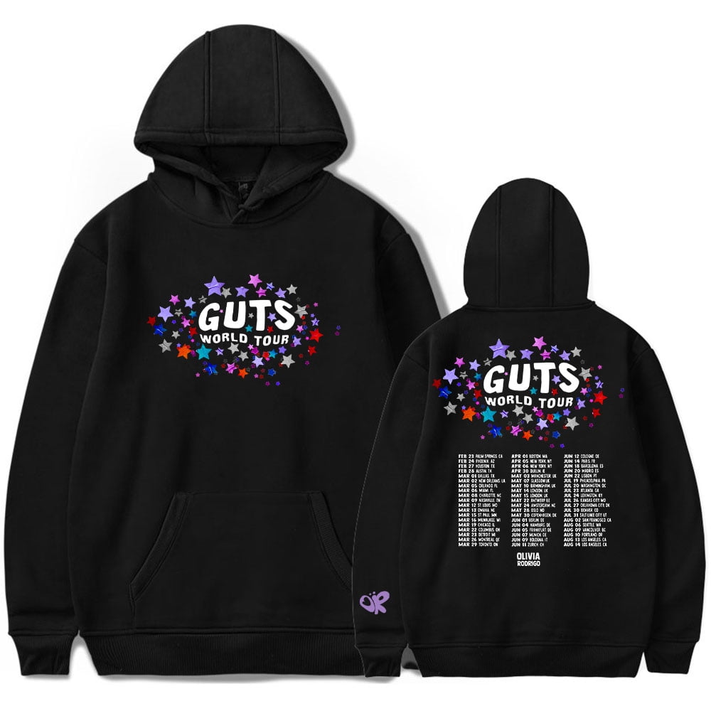 Olivia Rodrigo 2024 Guts World Tour Merch Hoodie Sweatshirt New Logo