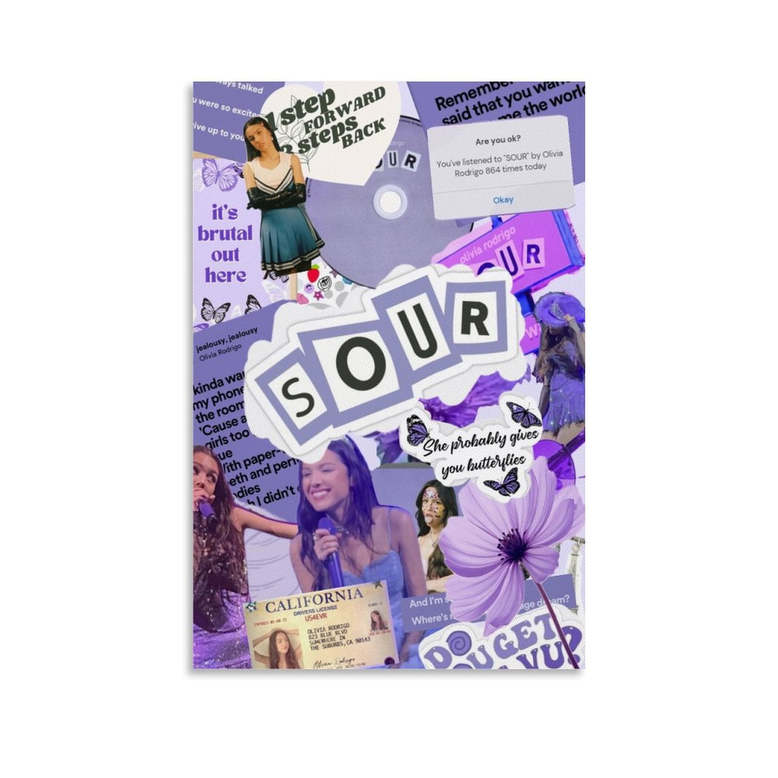 Olivia Rodrigo (59) Painting Vintage Poster Picture Print Wall Art ...