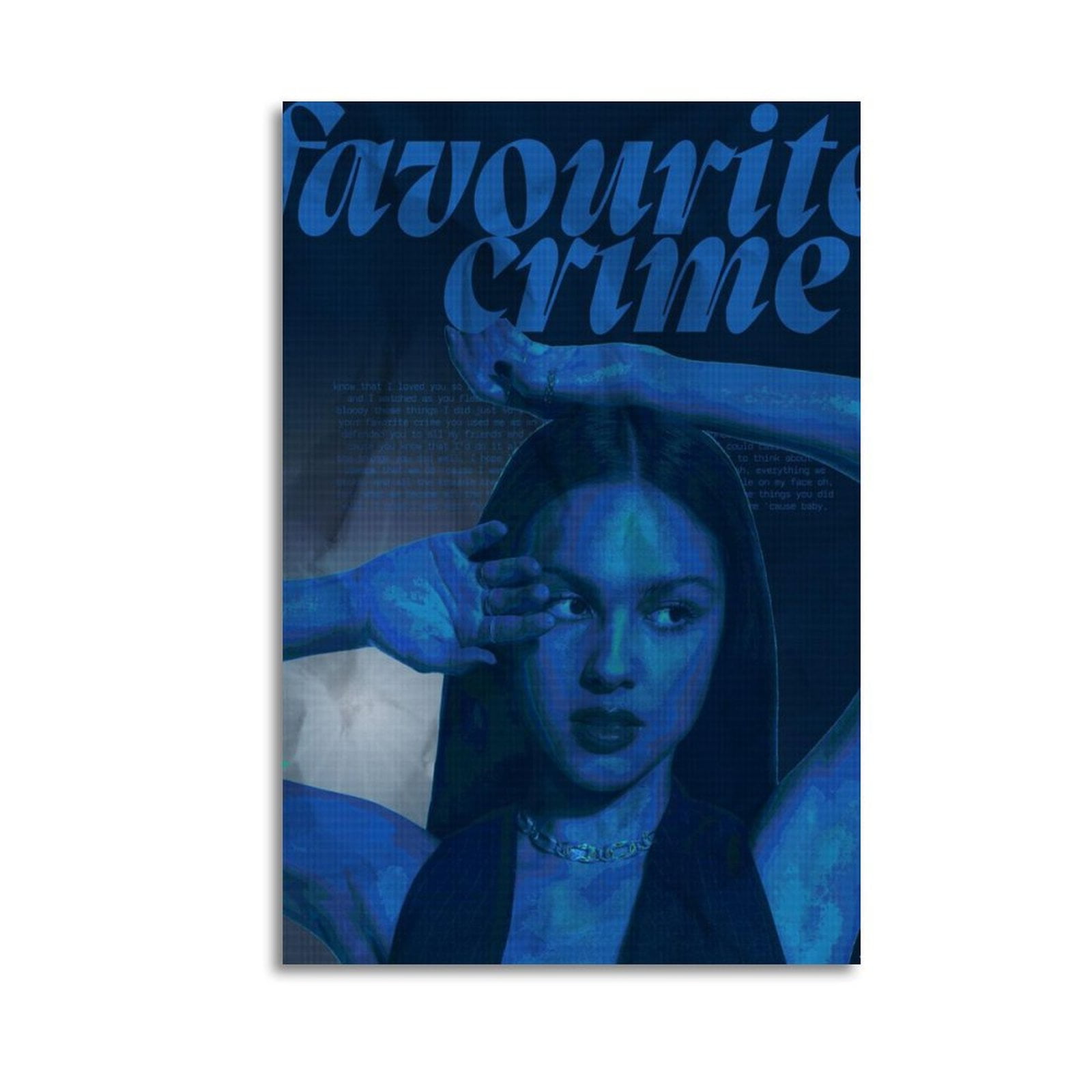 Olivia Rodrigo Favorite Crime Poster Wall Art Decoration Painting ...