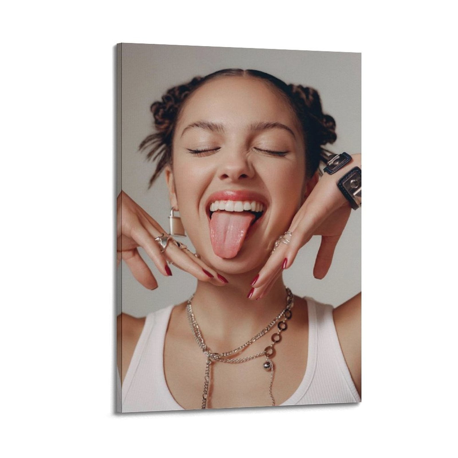 Olivia Rodrigo Poster Singer Painting Vintage Poster Picture Print Wall ...
