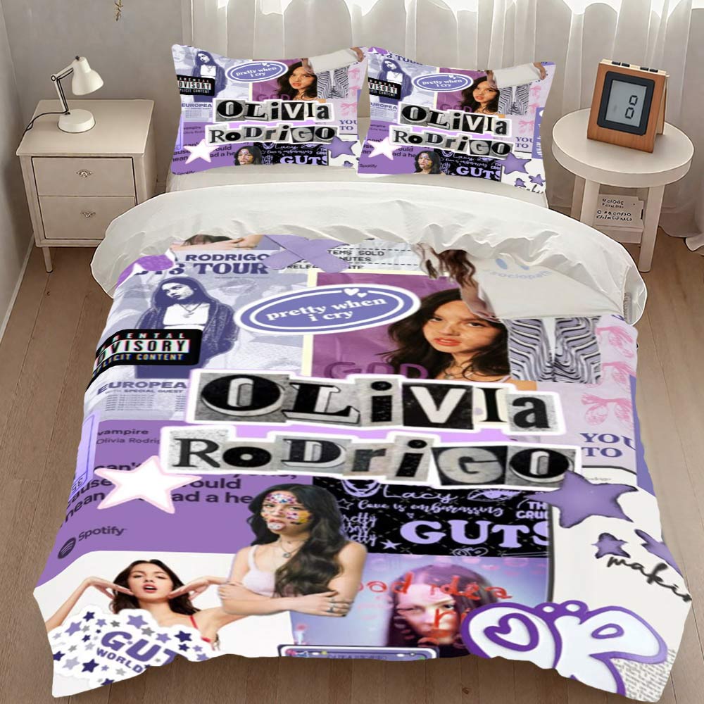 Olivia Rodrigo Toddler Bedding Set Gifts Child Sheet Comforter Girls ...