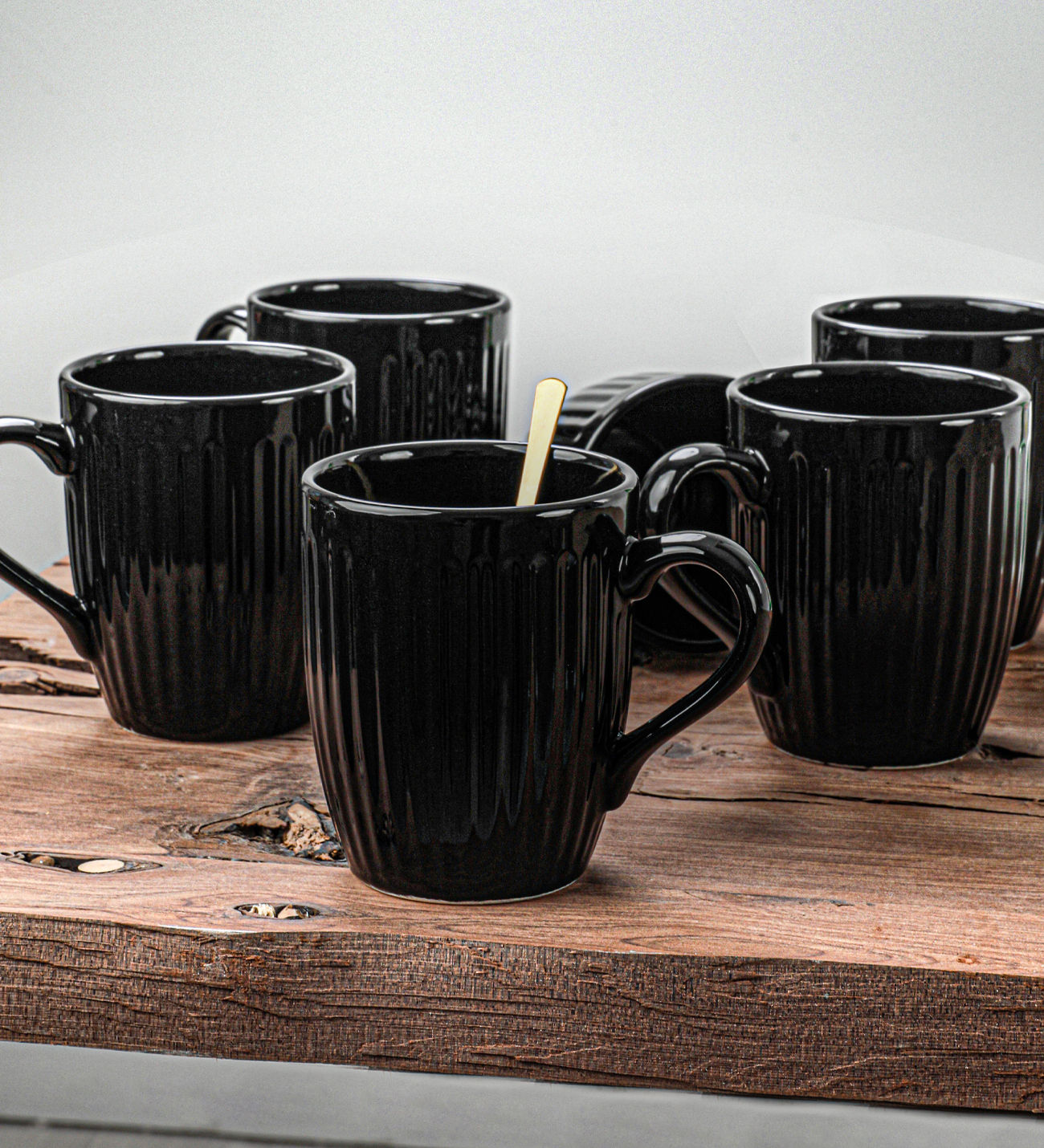 Olivian - 0141 - Black - Mug Set - Walmart.com