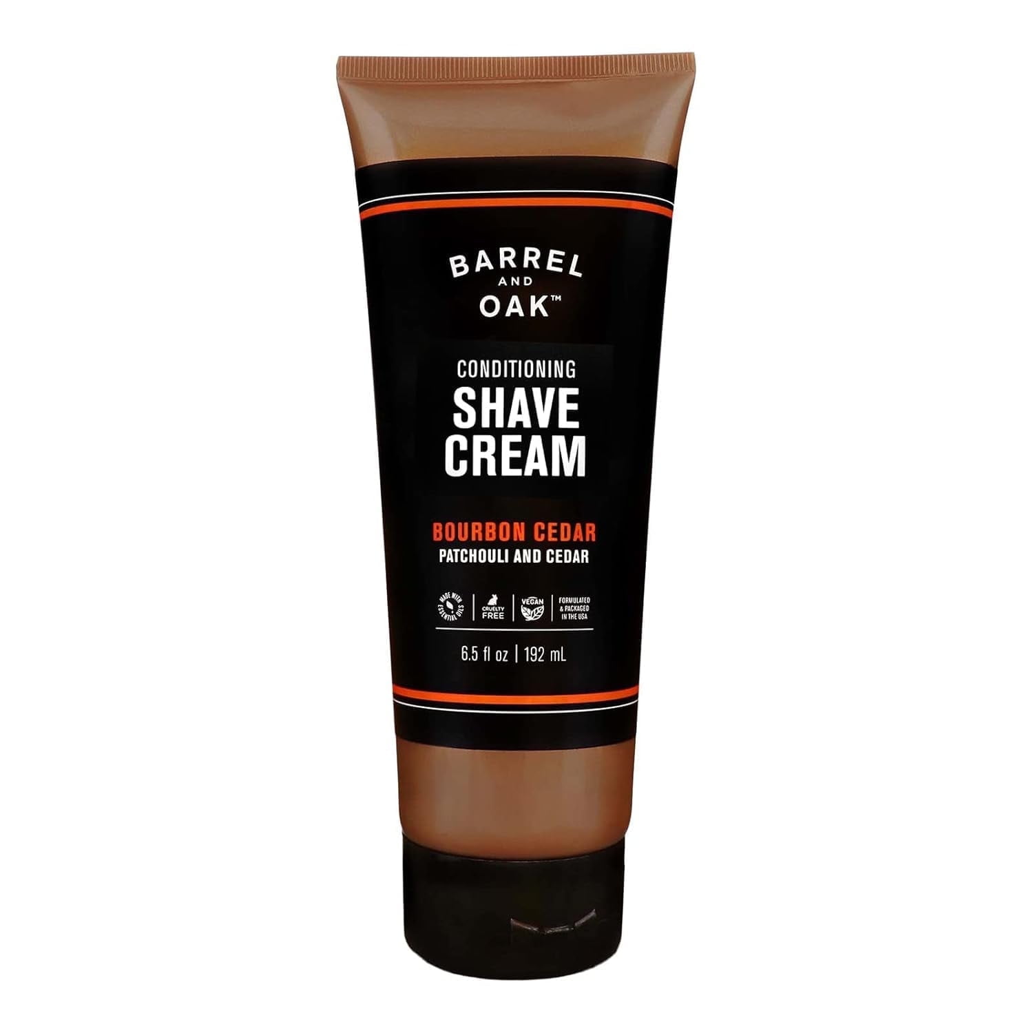 Barrel and Oak Conditioning Shave Cream, Bourbon Cedar, 6.5 oz, 2 Pack ...