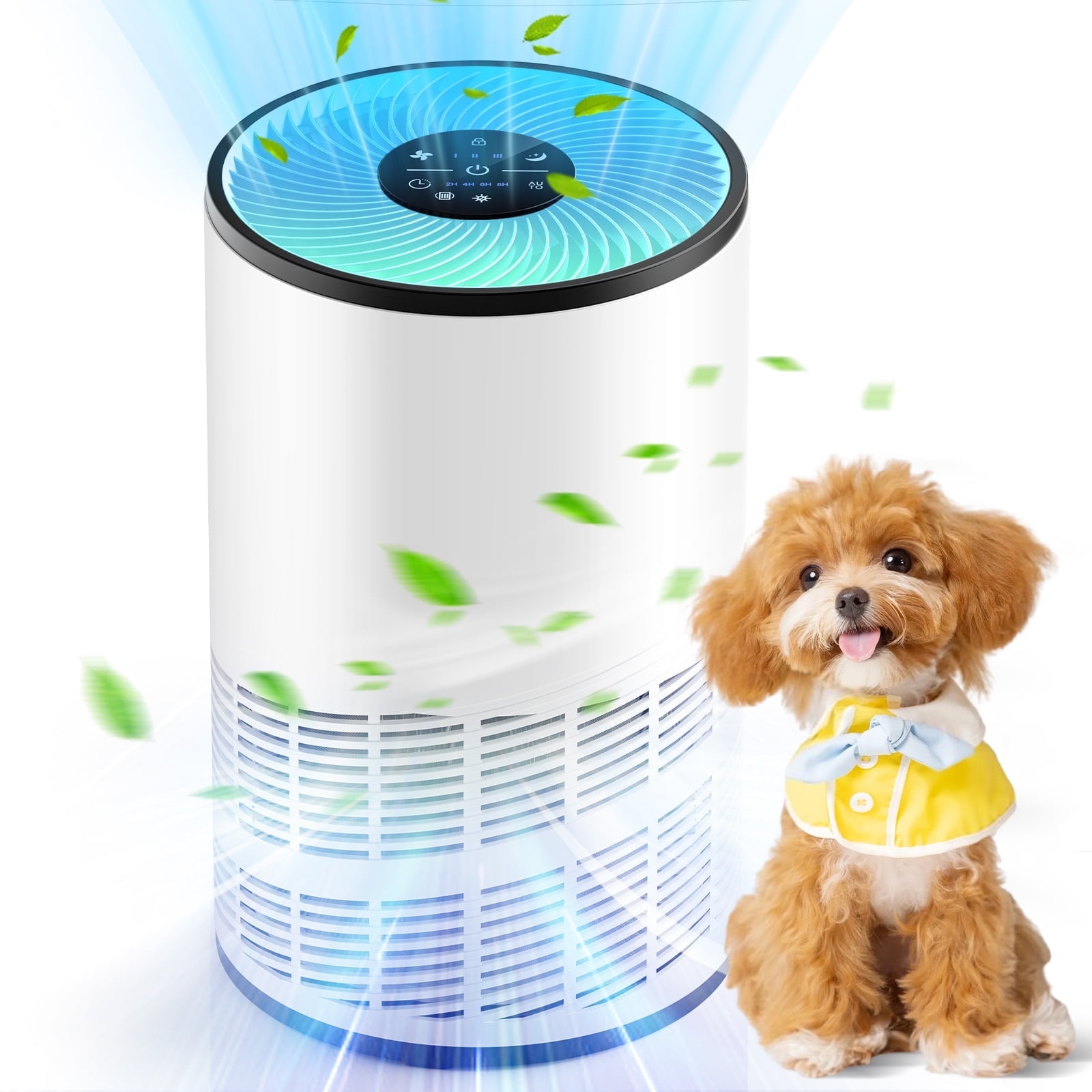 SMUG Air Purifier, HEPA Filter Removes Dust, Pollen, Smoke, Odor ...