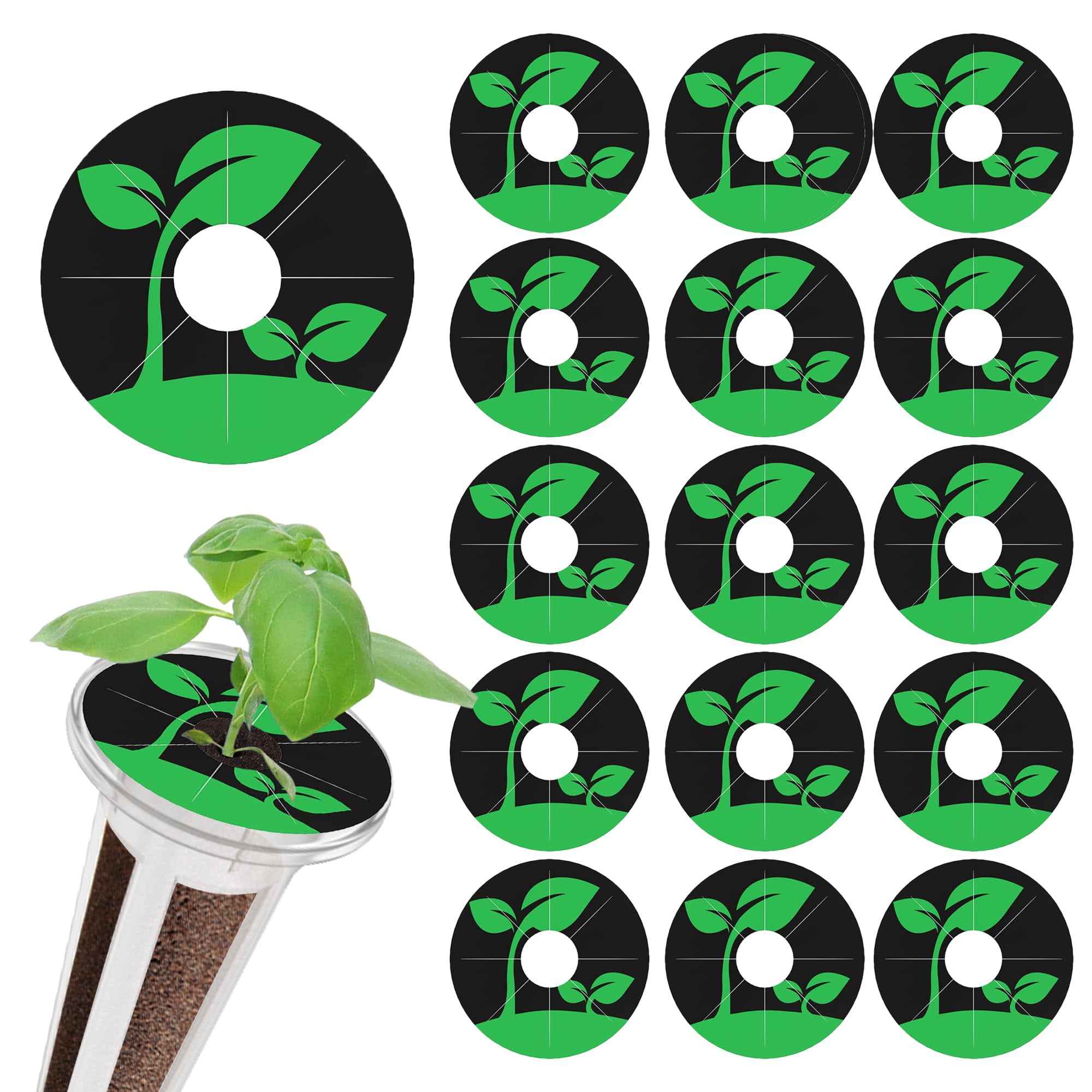 Oliz 105PCS Seed Pod Label Stickers, Hydroponic Growing System Grow ...