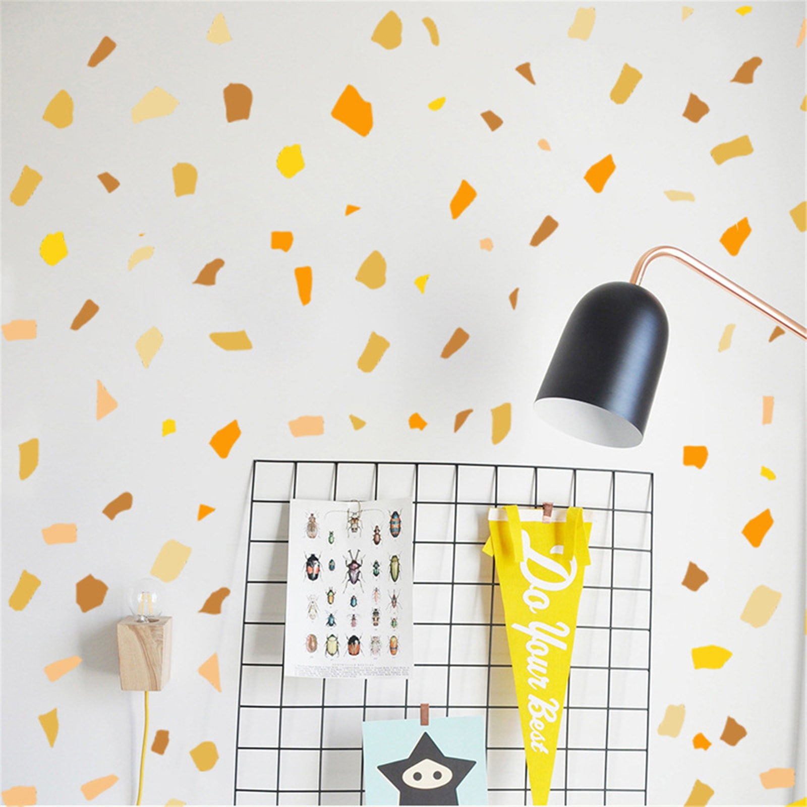 Olkpmnmk Multi Color Shape Wall Sticker - Walmart.com