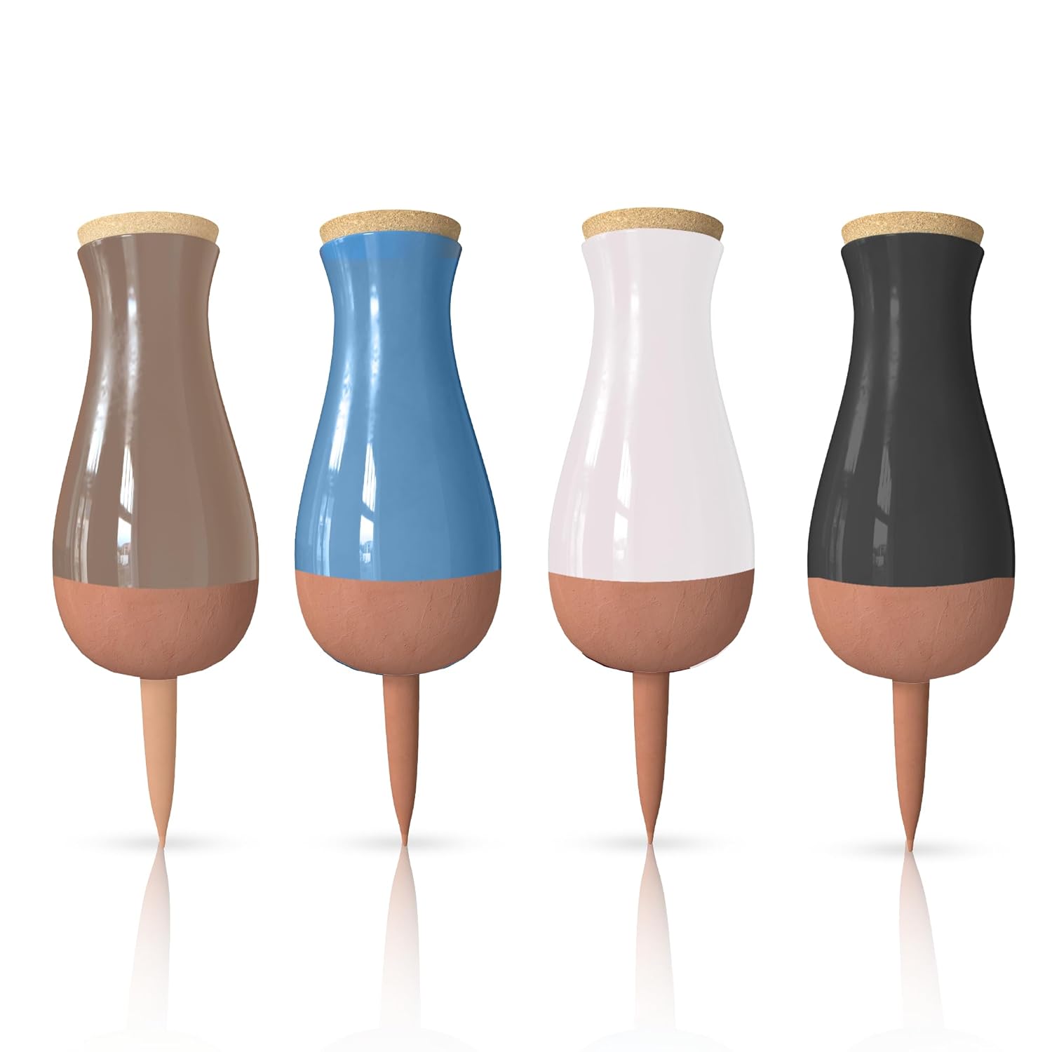 Ollas (Set of 4) | 12oz Terracotta Plant Watering Globes - Self Planter ...