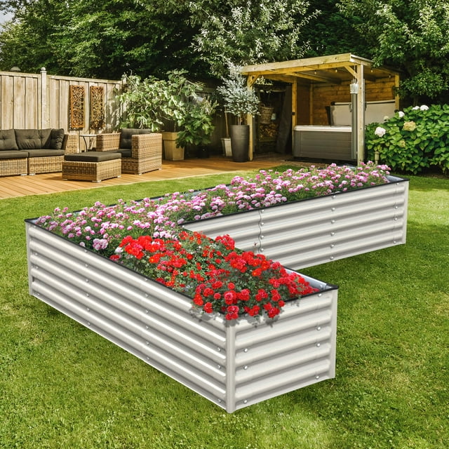 Olle Gardens 17" Tall "L" Shape Infinity Raised Garden Bed - Walmart.com