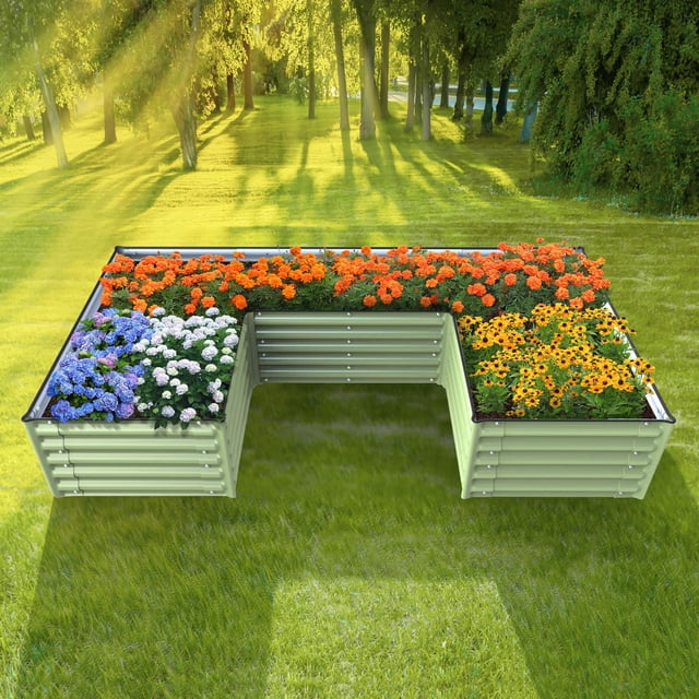 Olle Gardens 17" Tall "U" Shape Infinity Raised Garden Bed - Walmart.com