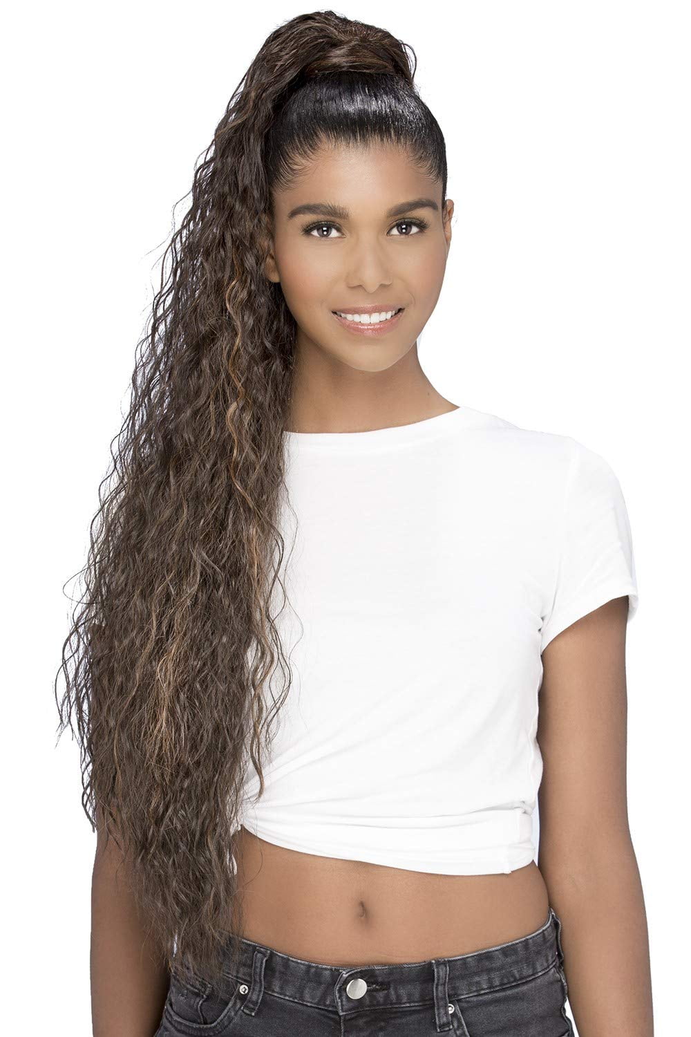 Olleh Pocket Bun Ponytail Color P2216 - Vivica Fox Wigs 32" Long Beach ...