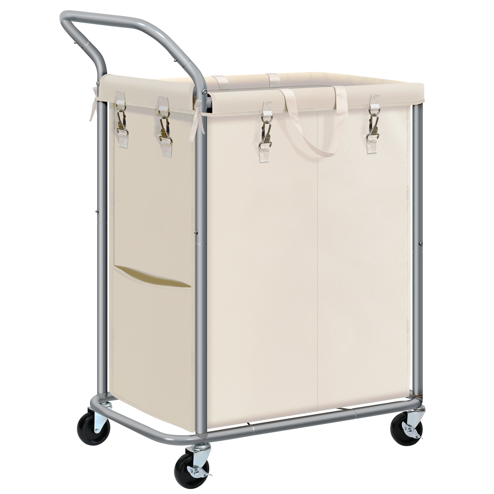 Free Shipping! Ollieroo Laundry Hamper with Wheels, 140L 2-Section ...