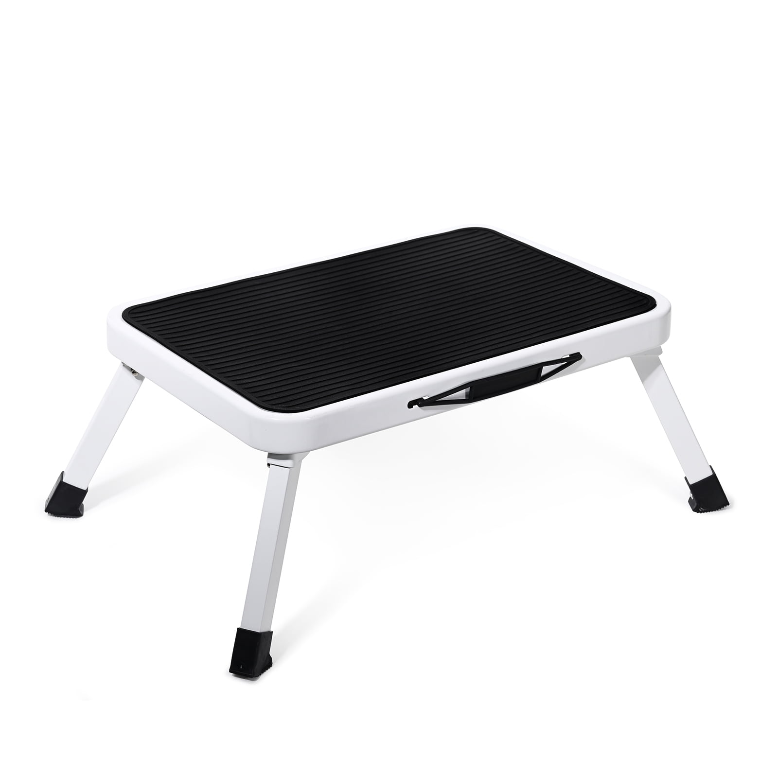 Ollieroo Portable Folding Step Stool-Non Skid, 330lbs Capacity-White ...