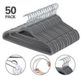 Ollieroo Premium Velvet Hangers,50 Pack Clothing Hangers,Non-Slip and ...